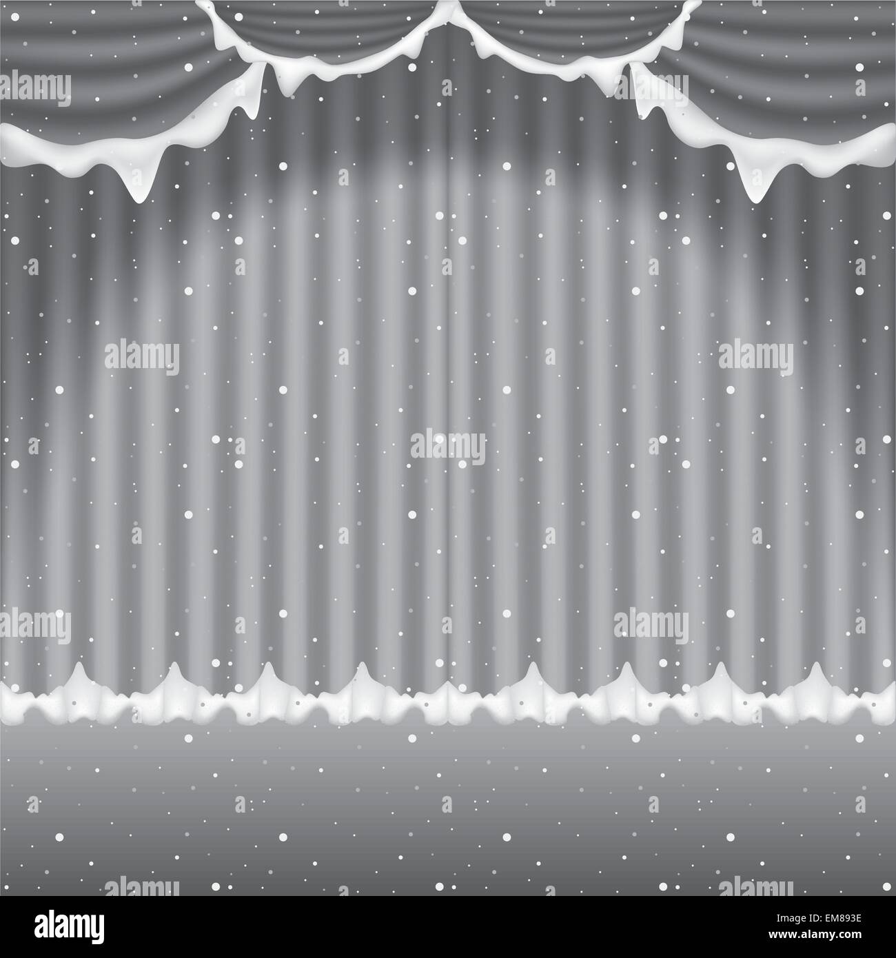 Frozen snow frost covered Stock Vector Images - Alamy