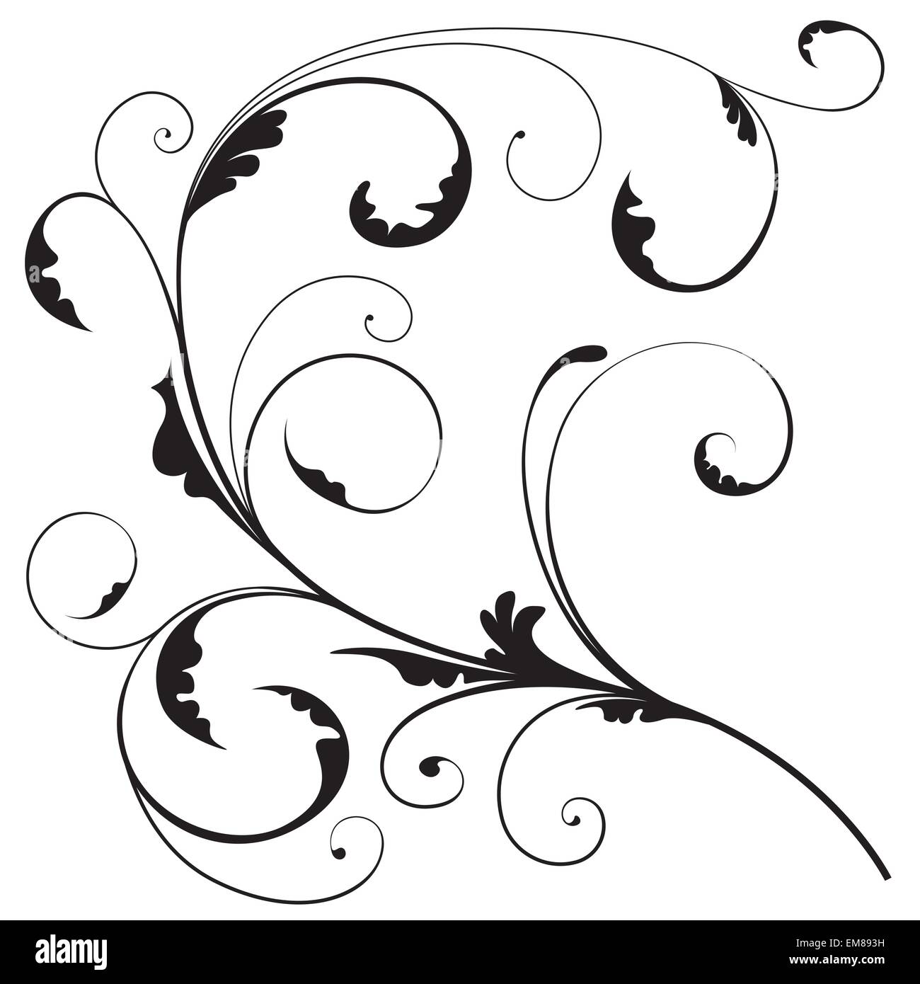 Abstract Vine Branches Stock Vector Image & Art - Alamy