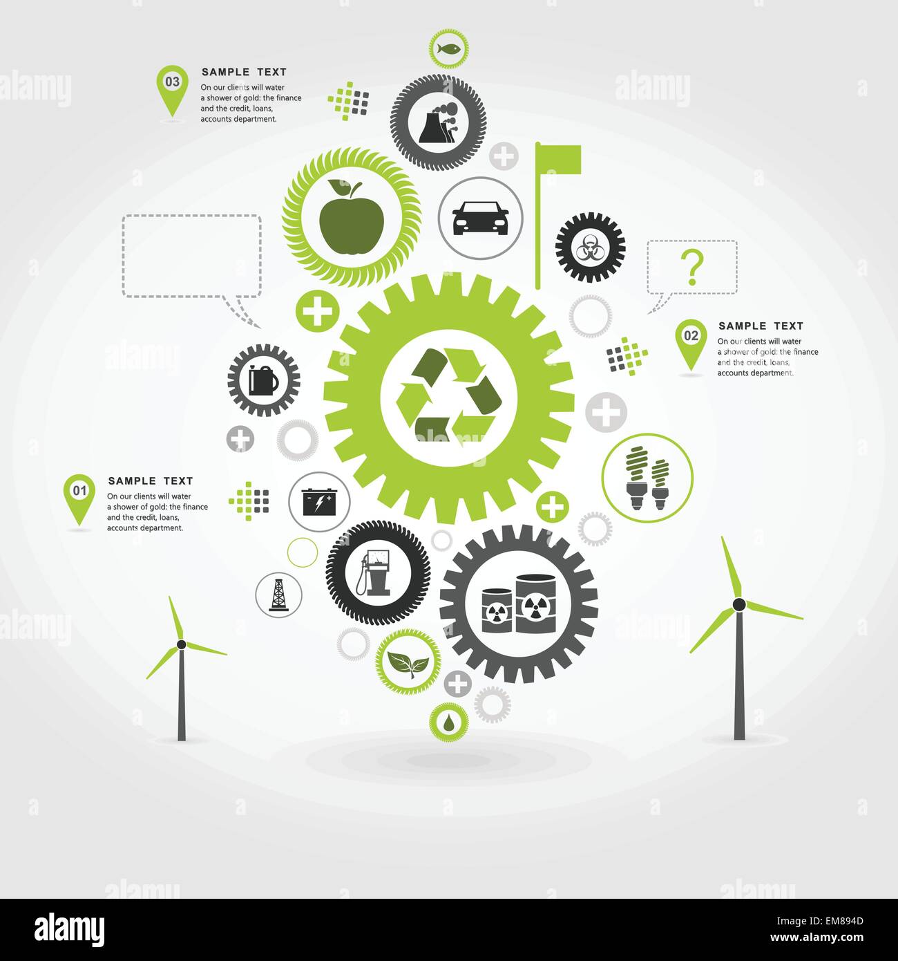 Ecology gear wheel Stock Vector Image & Art - Alamy