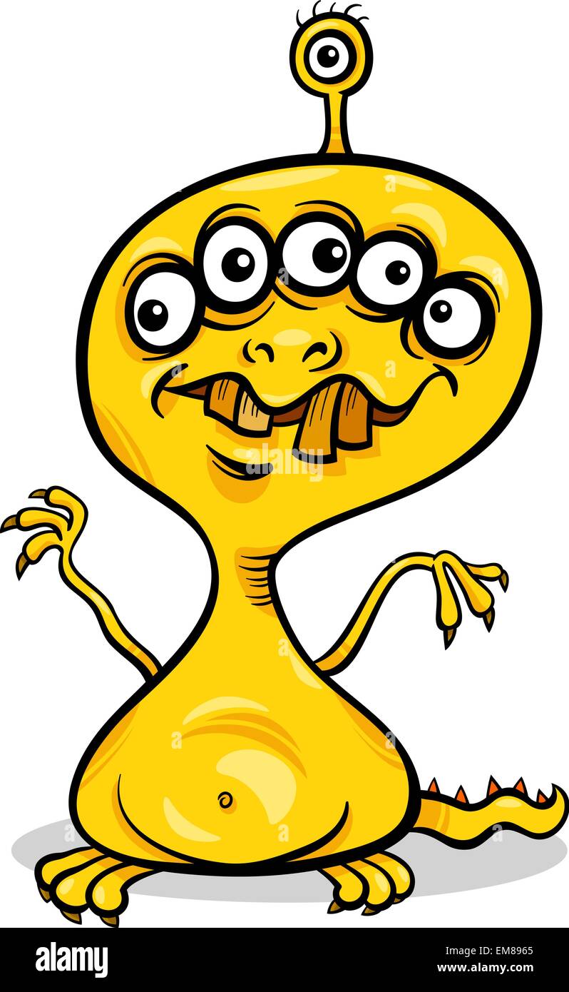 cartoon spooky monster illustration Stock Vector Image & Art - Alamy