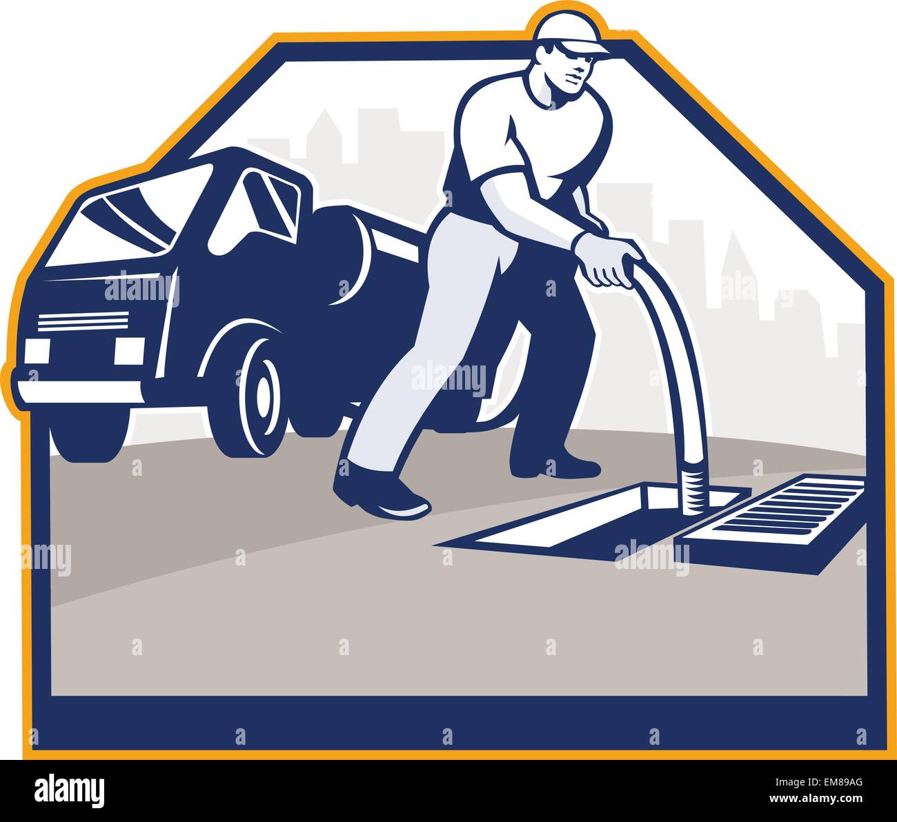 Drainage pipe Stock Vector Images - Alamy