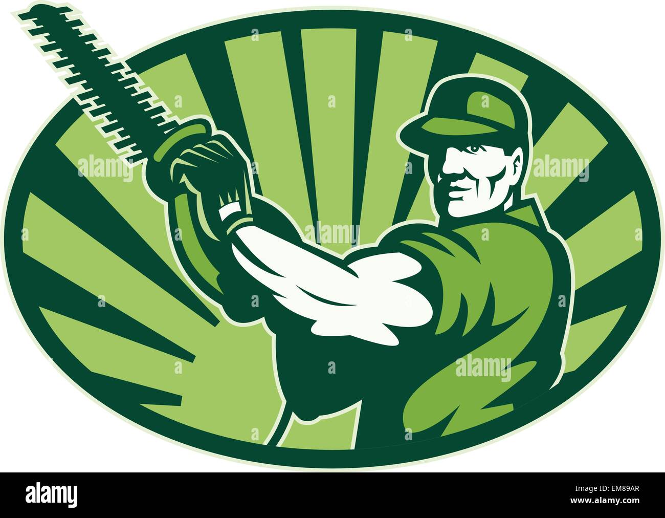 Landscaper man Stock Vector Images - Alamy