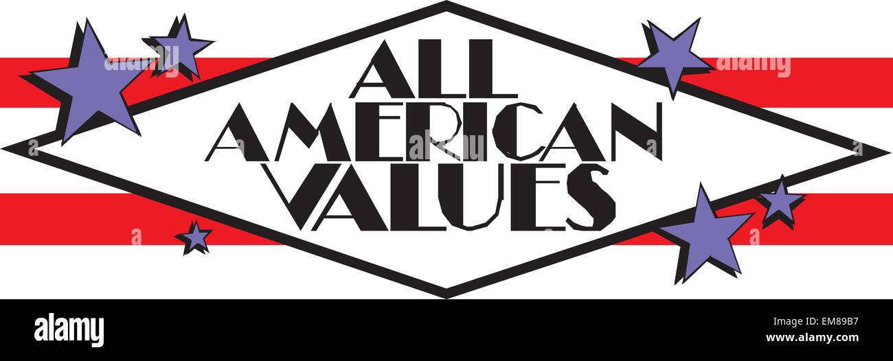 all american values Stock Vector Image & Art - Alamy