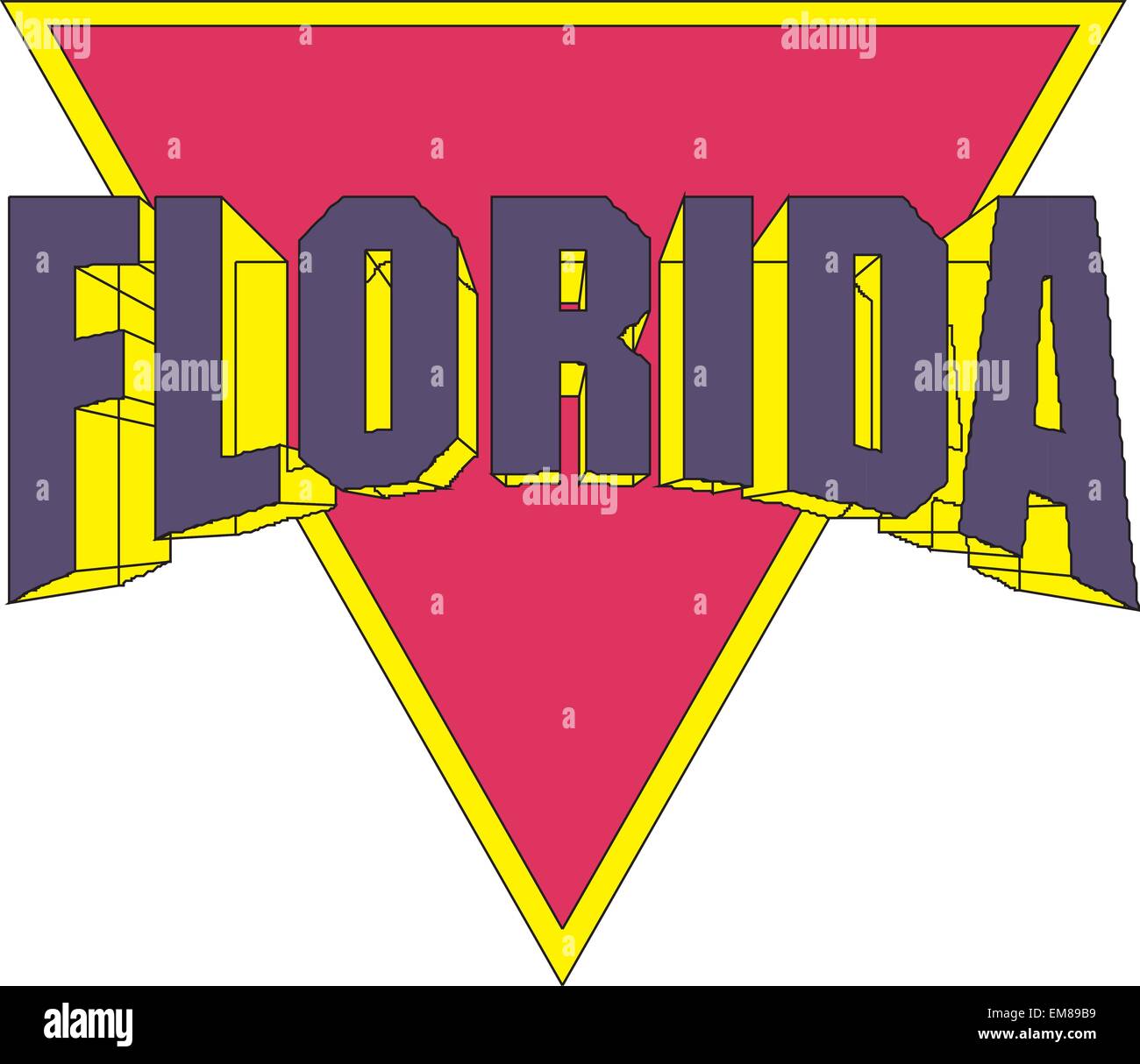 Florida vector hi-res stock photography and images - Alamy
