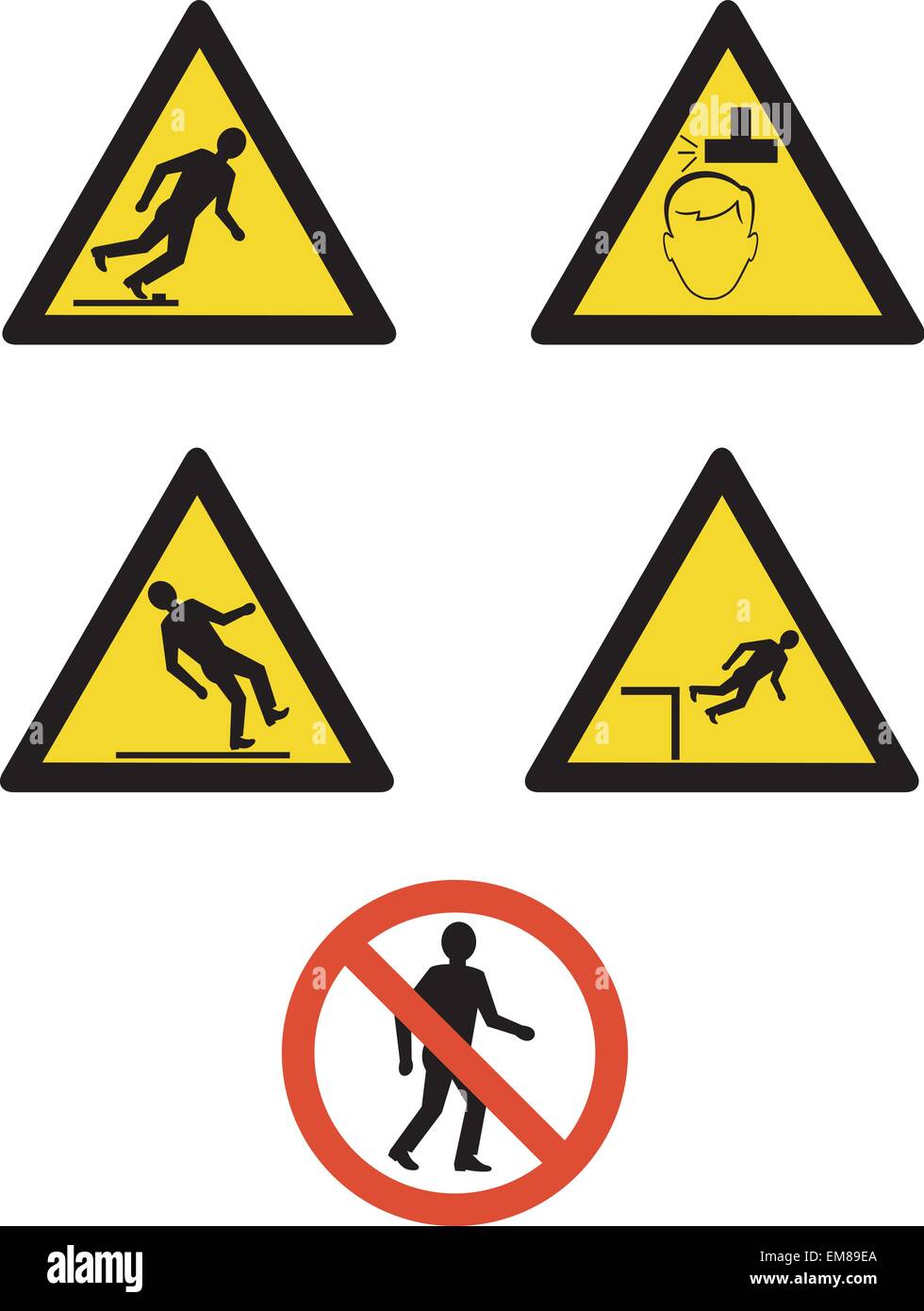 Slip And Fall Sign Stock Photos & Slip And Fall Sign Stock Images - Alamy