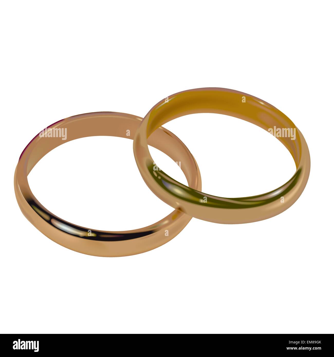 Two wedding rings love sign Stock Vector Images - Alamy