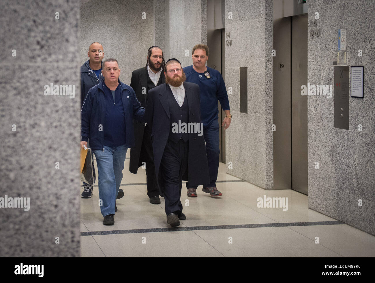 Brooklyn, New York, USA. 16th Apr, 2015. AARON ISRAEL followed by his ...