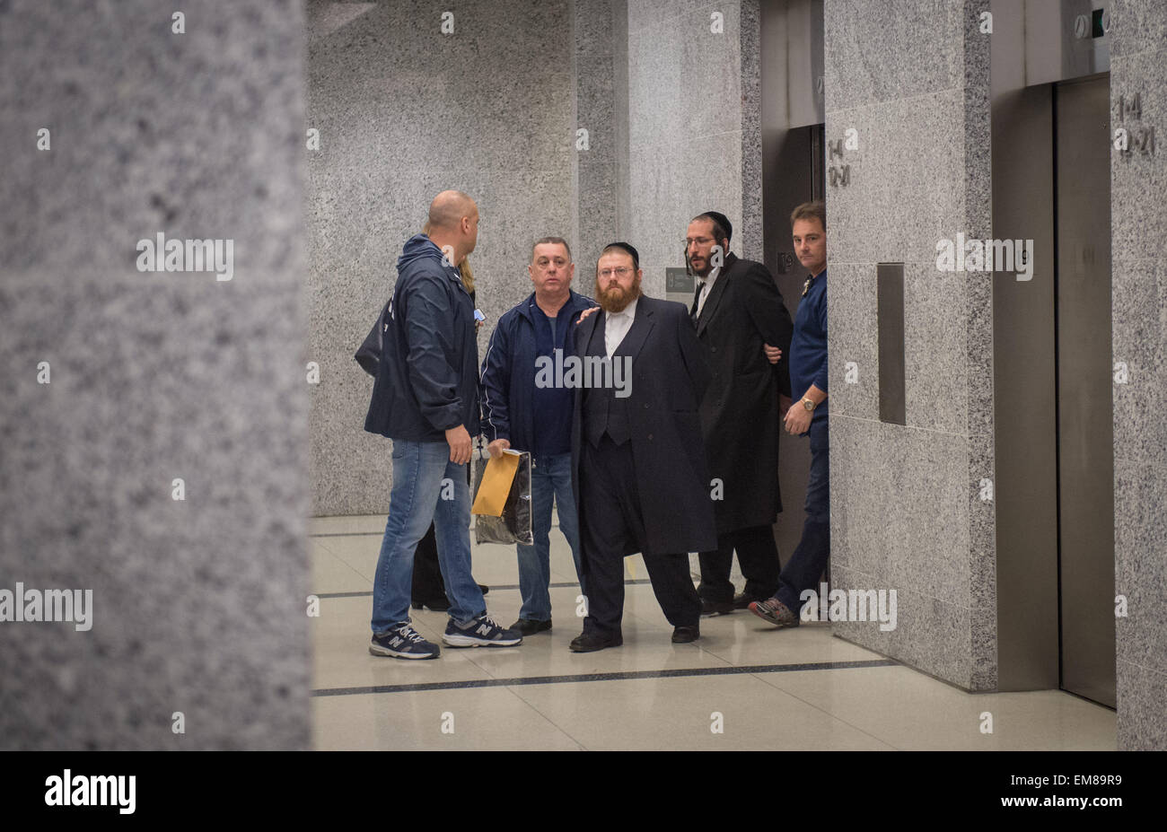 Brooklyn, New York, USA. 16th Apr, 2015. AARON ISRAEL followed by his ...