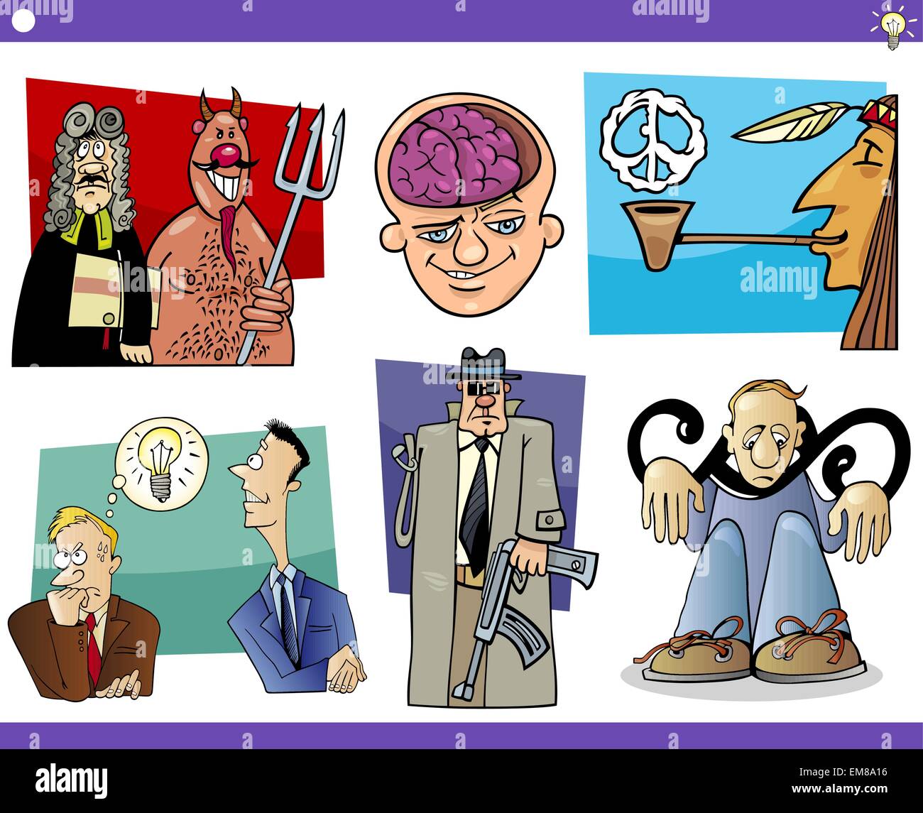 cartoon concepts and ideas set Stock Vector Image & Art - Alamy