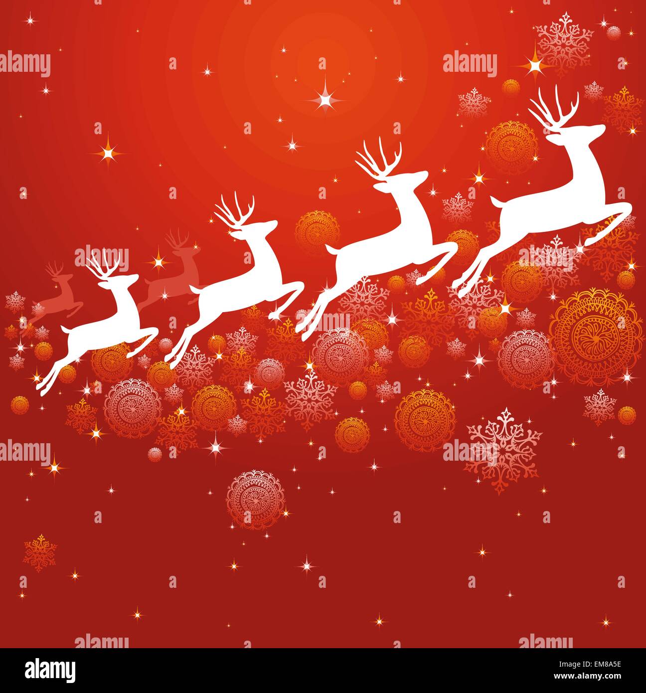 Vintage Christmas elements background design EPS10 file Stock Vector ...
