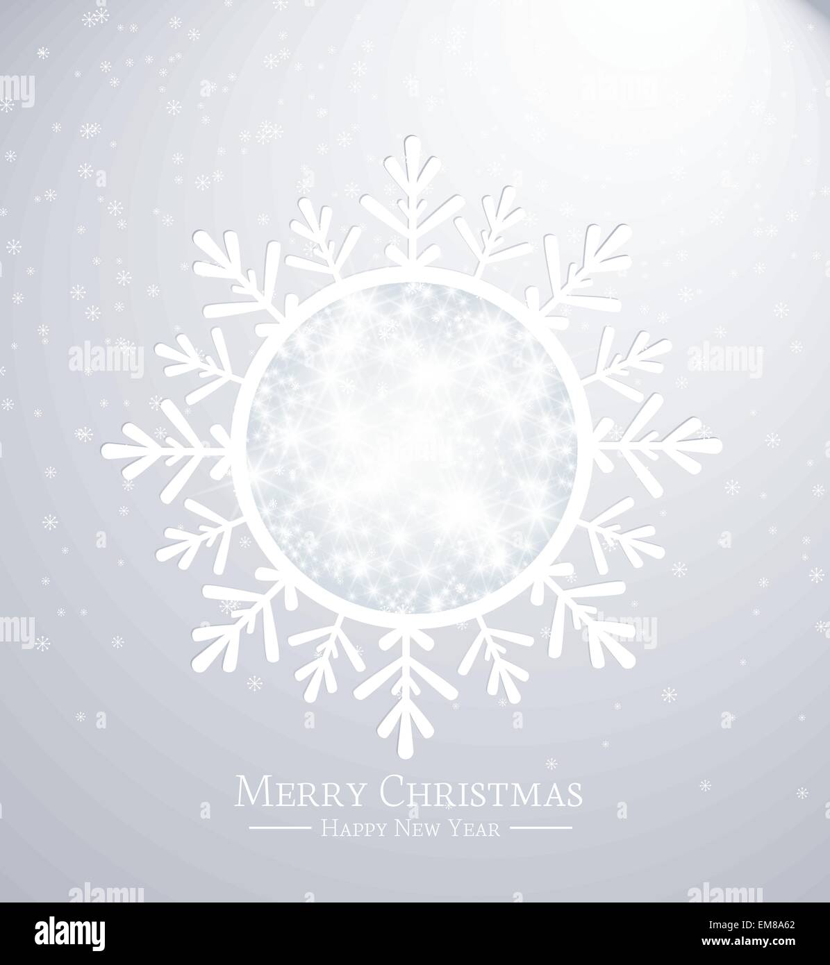 Decorative silver christmas background Stock Vector Images - Alamy