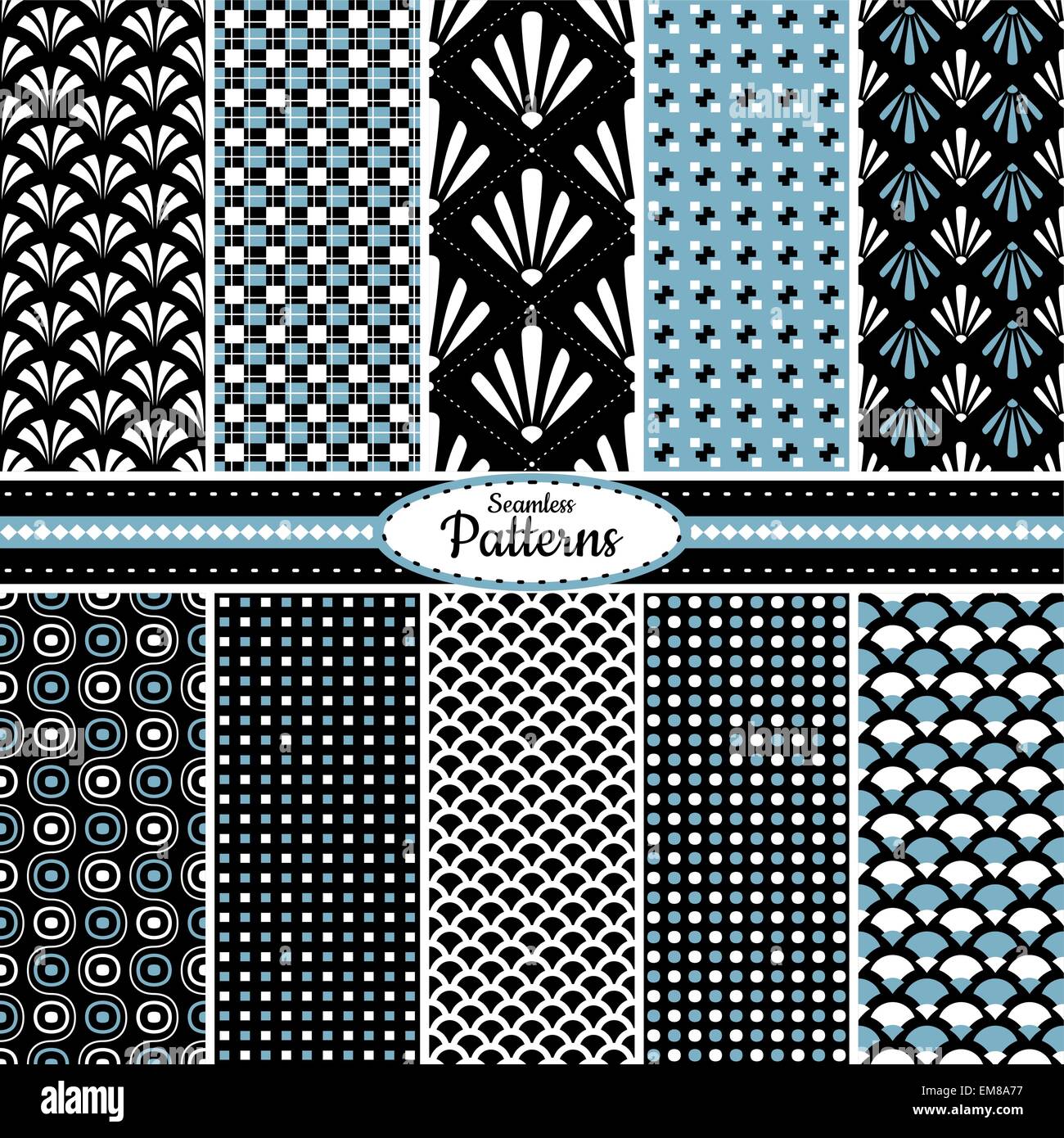 Collection of seamless pattern backgrounds Stock Vector Image & Art - Alamy