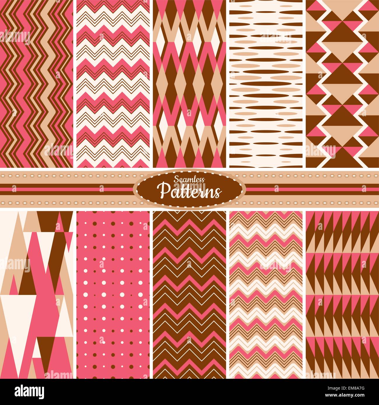 Collection of seamless pattern backgrounds Stock Vector Image & Art - Alamy