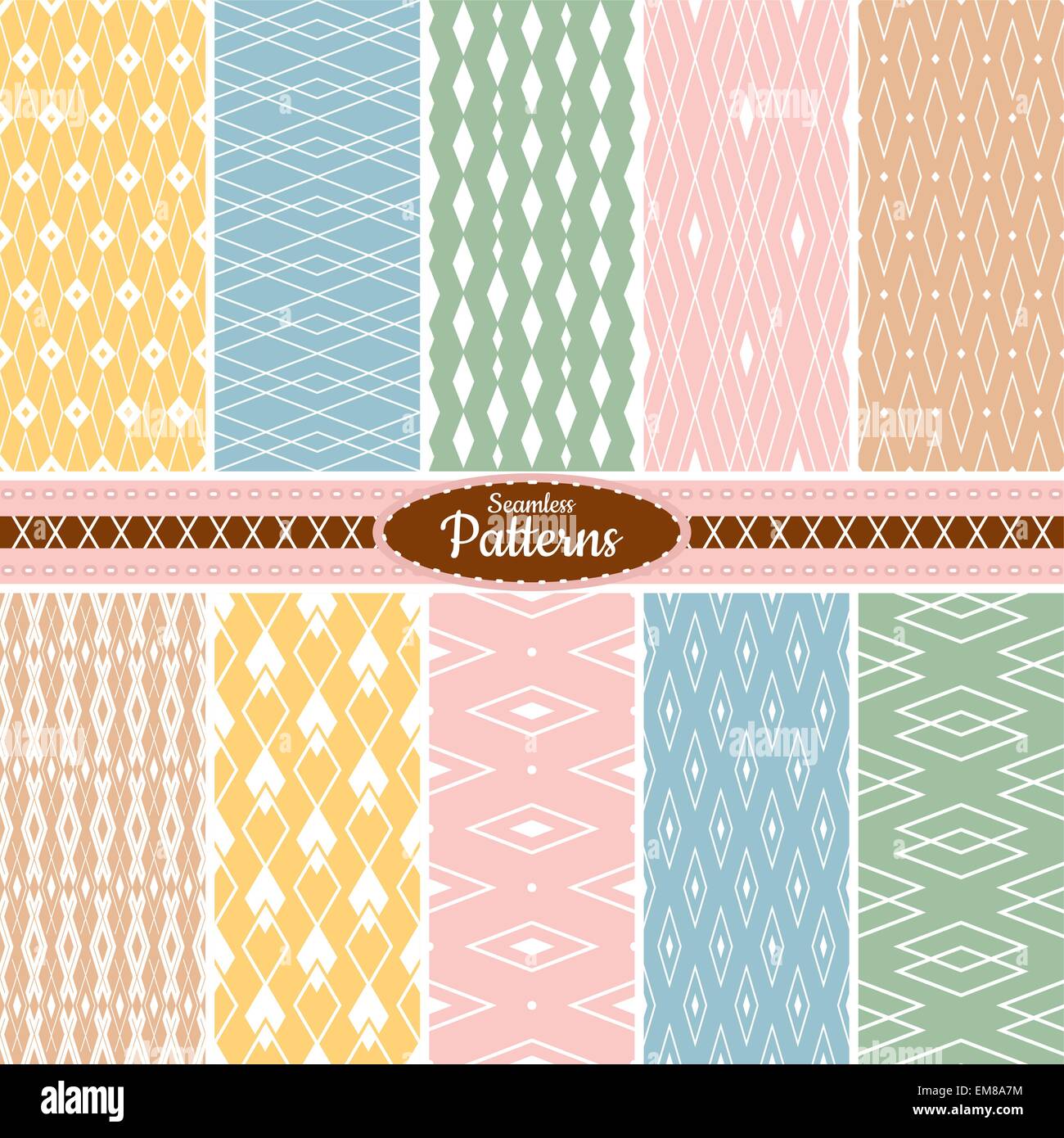 Collection of seamless pattern backgrounds Stock Vector Image & Art - Alamy