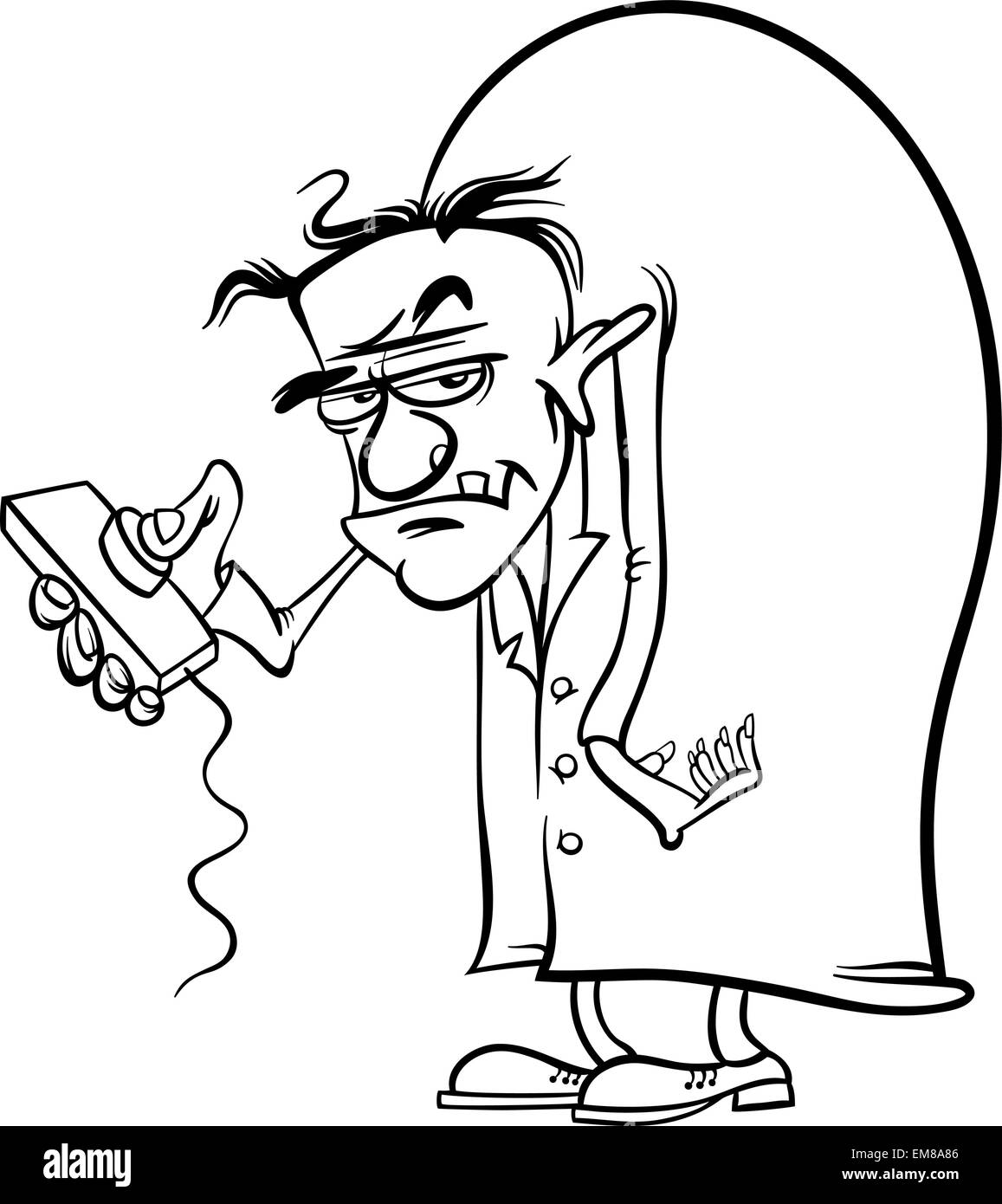 Evil Scientist Drawing