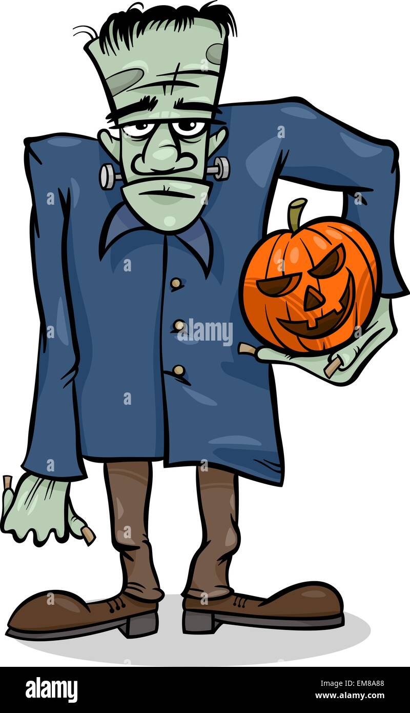 halloween frankenstein cartoon illustration Stock Vector Image & Art ...