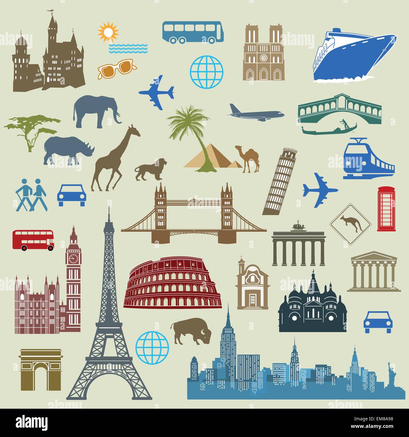 Berlin germany famous travel Stock Vector Images - Alamy