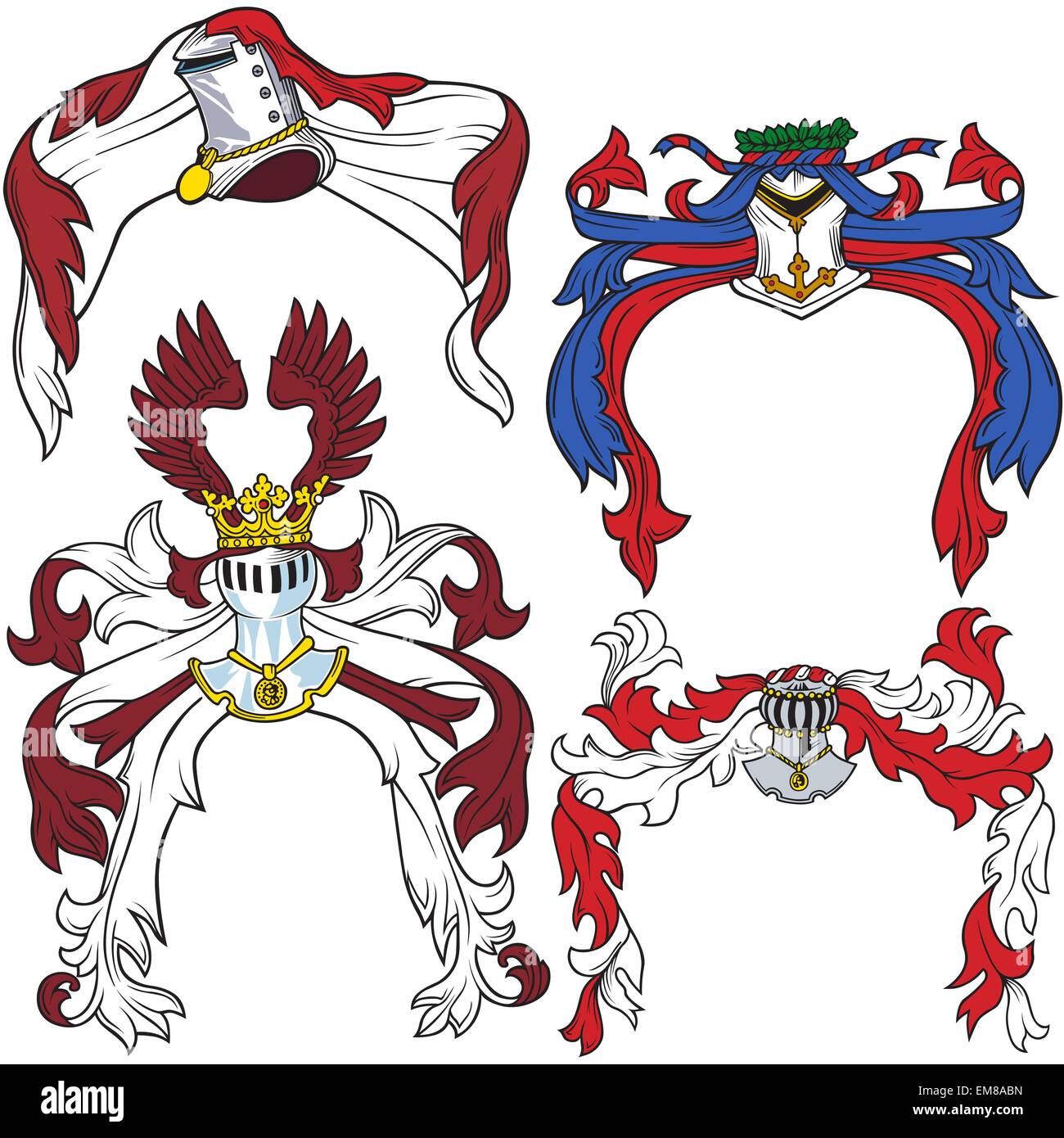 Heraldry helmet Stock Vector Images - Alamy