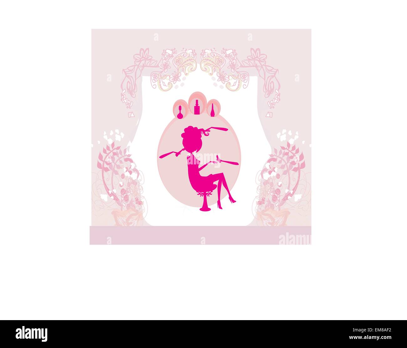 Pretty woman work Stock Vector Images - Alamy