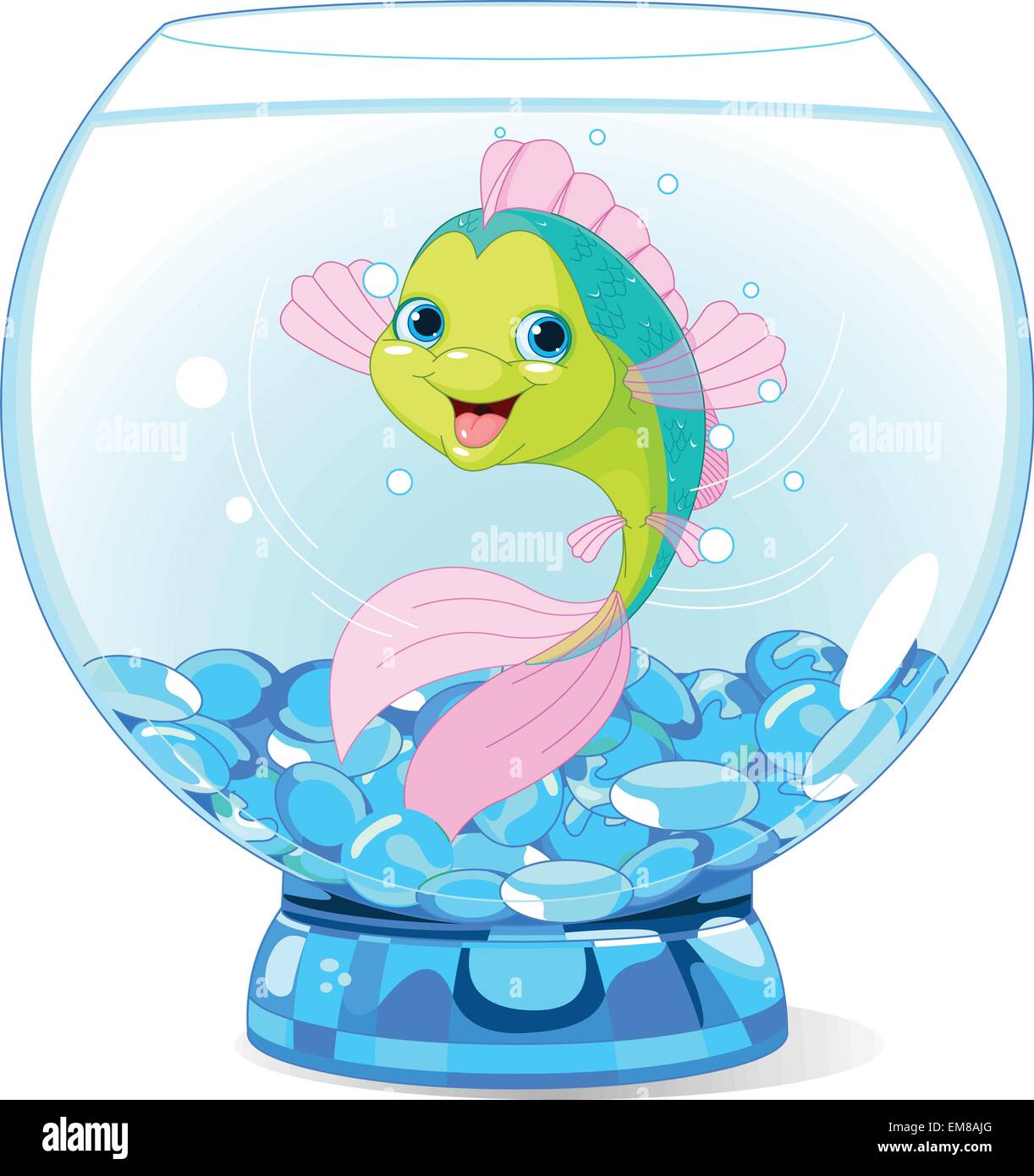 Goldfish underwater aquarium Stock Vector Images - Alamy