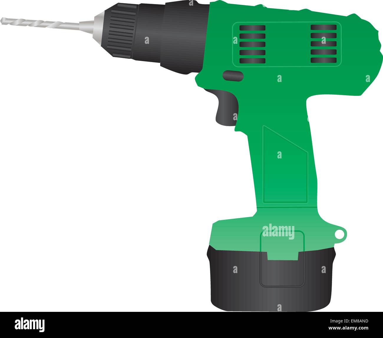 Black and green screw driver Stock Vector Images - Alamy