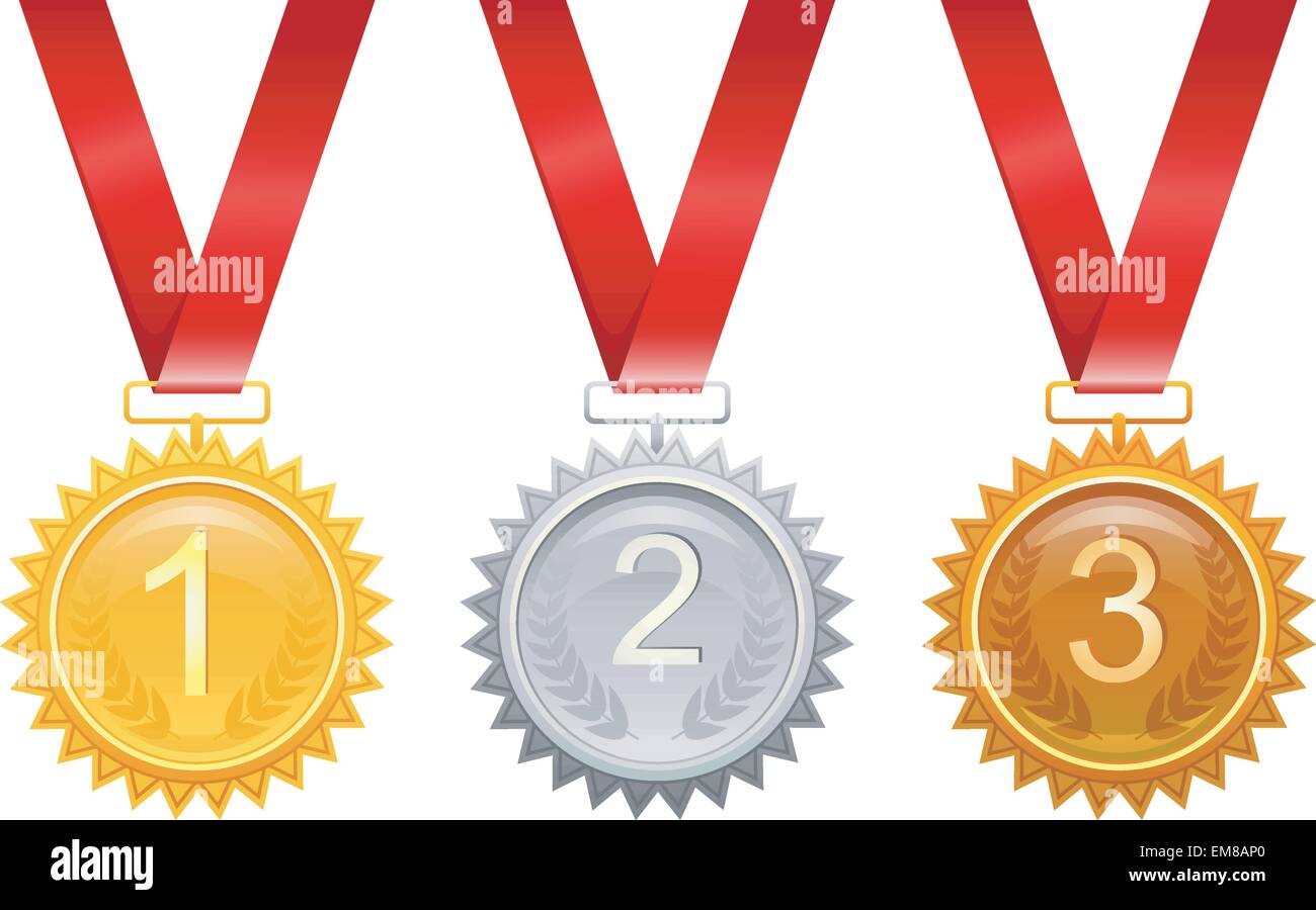 Three medals for awards Stock Vector Image & Art - Alamy