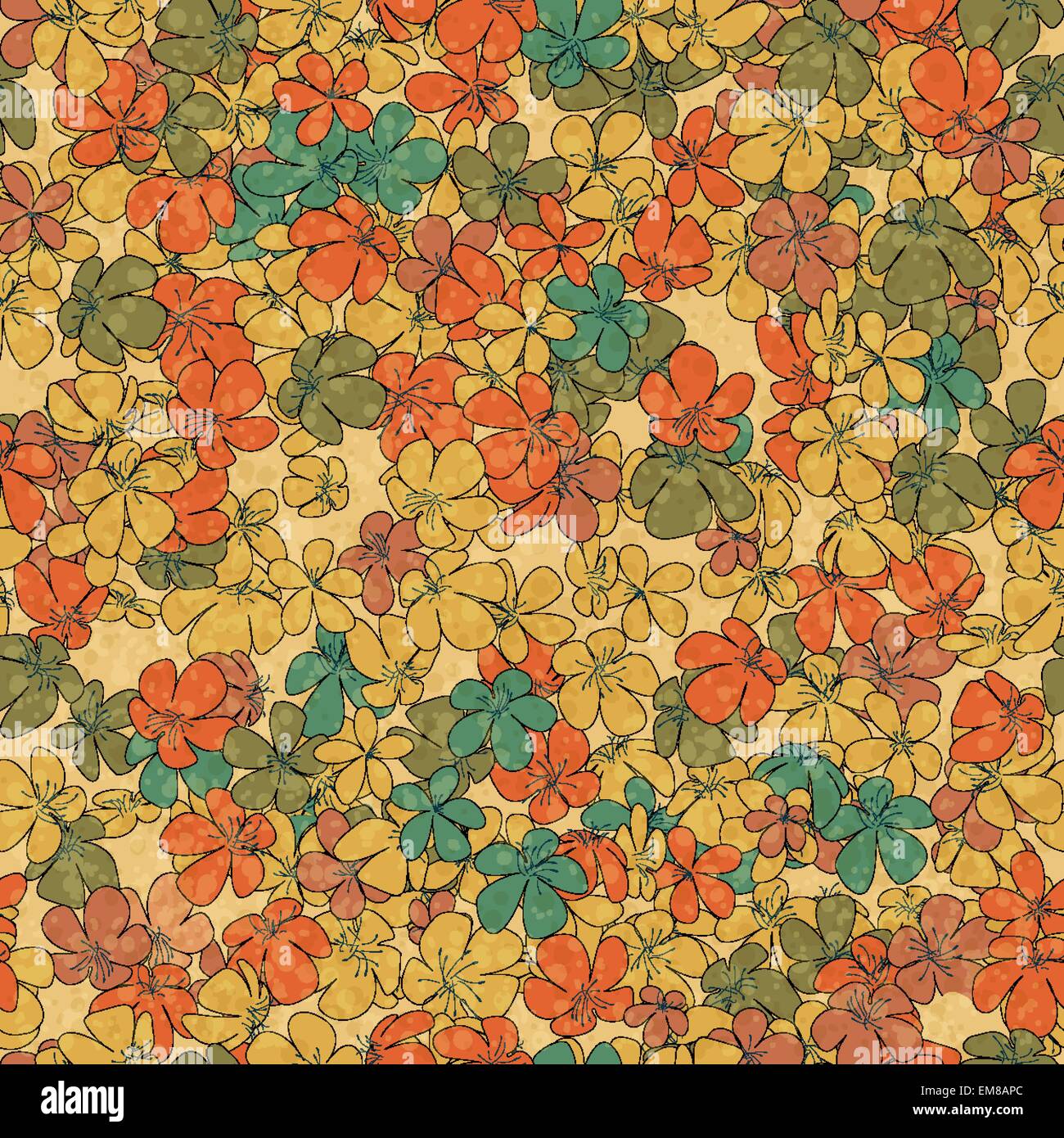 Grunge floral pattern Stock Vector Image & Art - Alamy