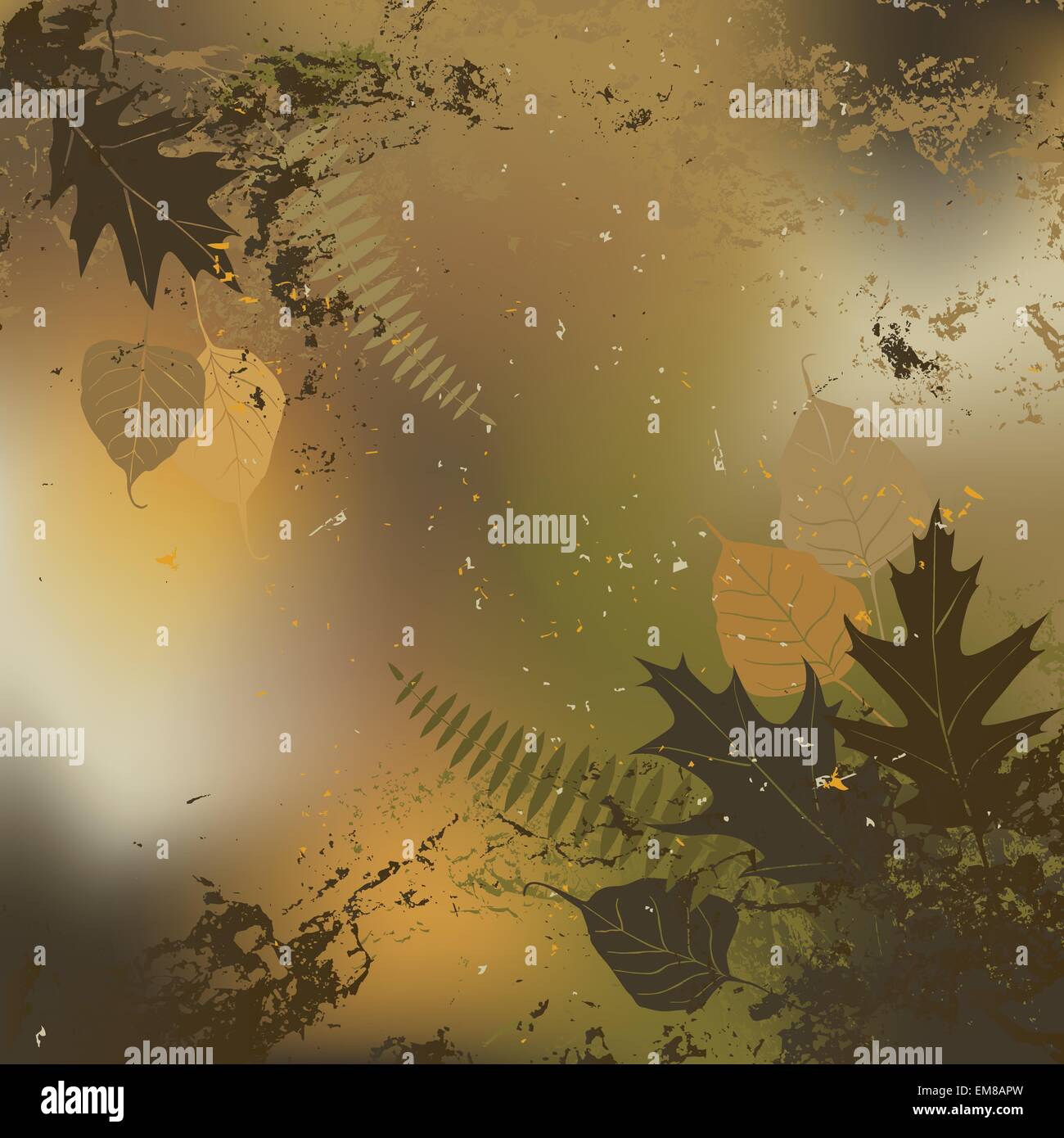 Autumn leaf background wallpaper Stock Vector Images - Alamy