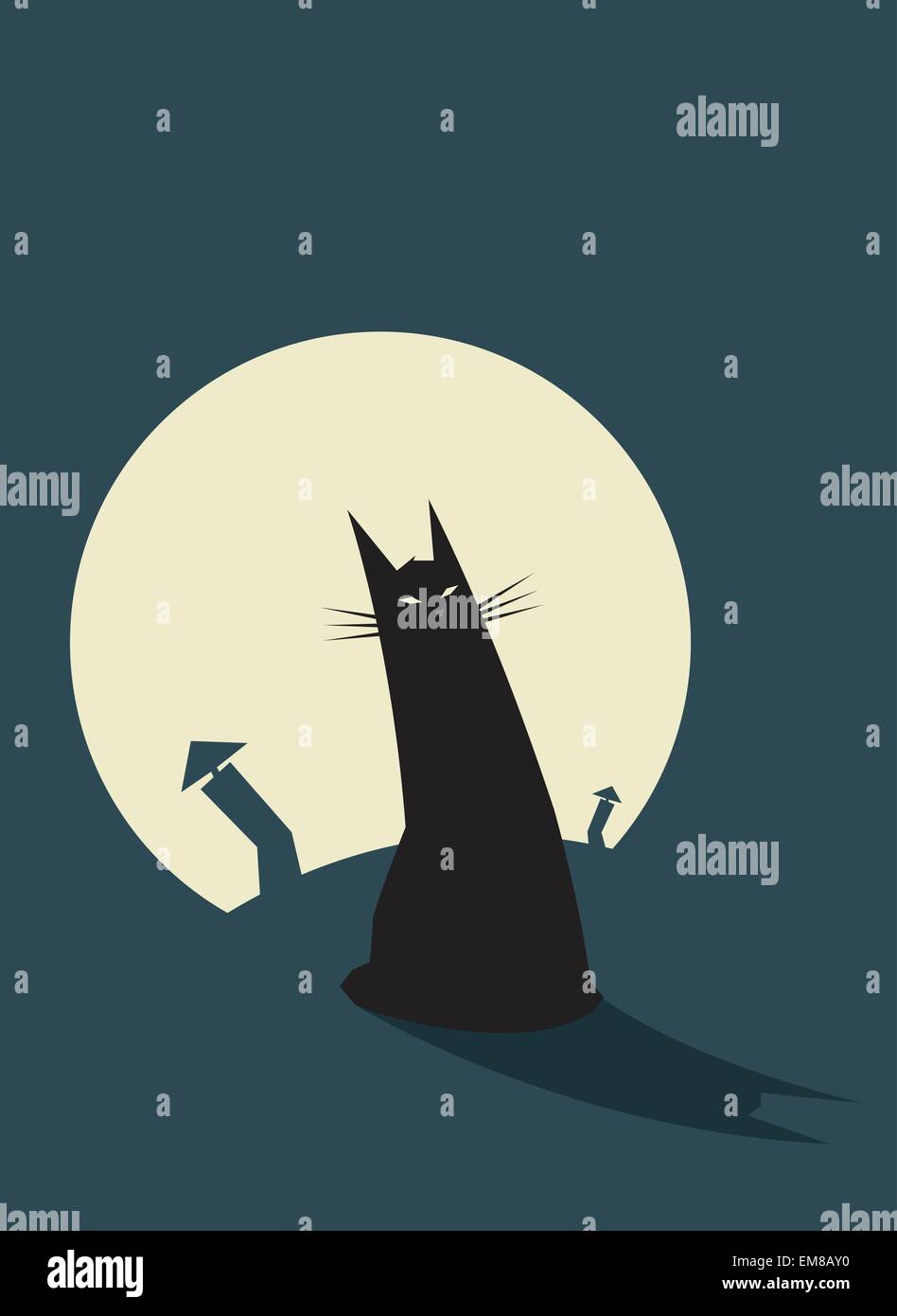 Homeless cute cat sitting Stock Vector Images - Alamy