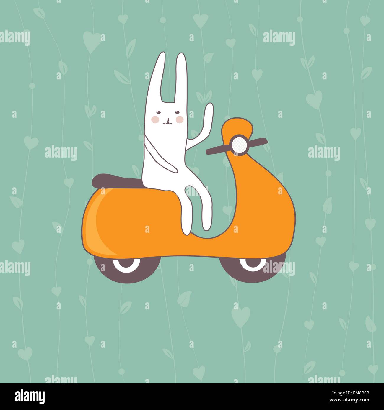 Cute orange design Stock Vector Images - Alamy