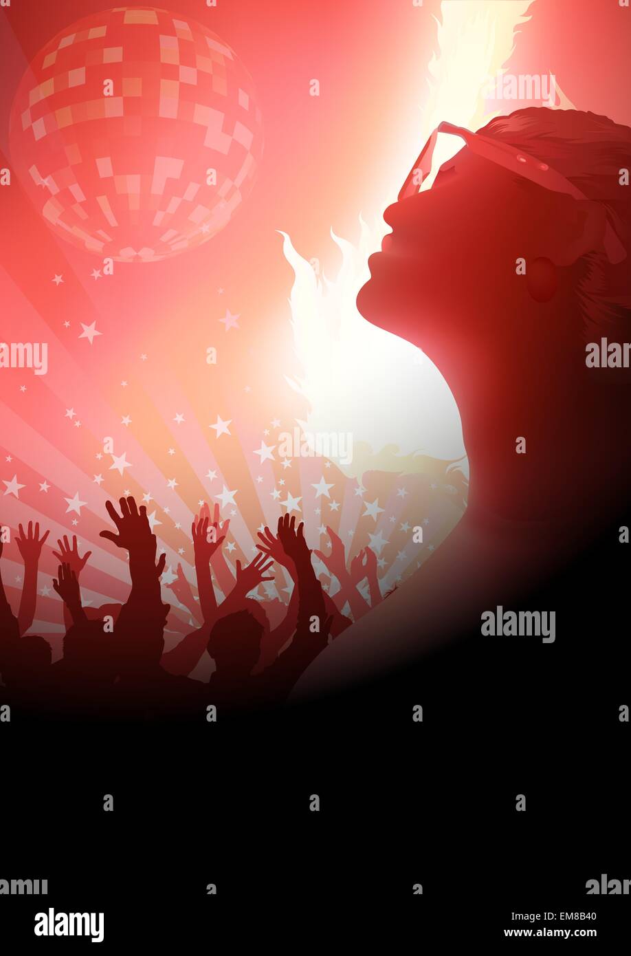 Dance party wallpaper hi-res stock photography and images - Alamy