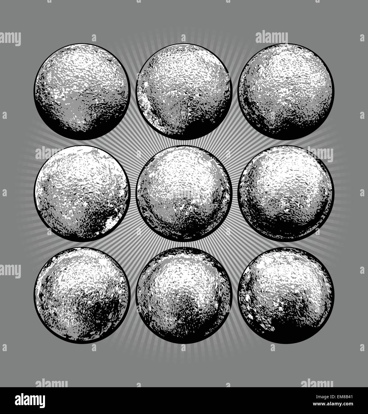 Nine spheres Stock Vector Images - Alamy