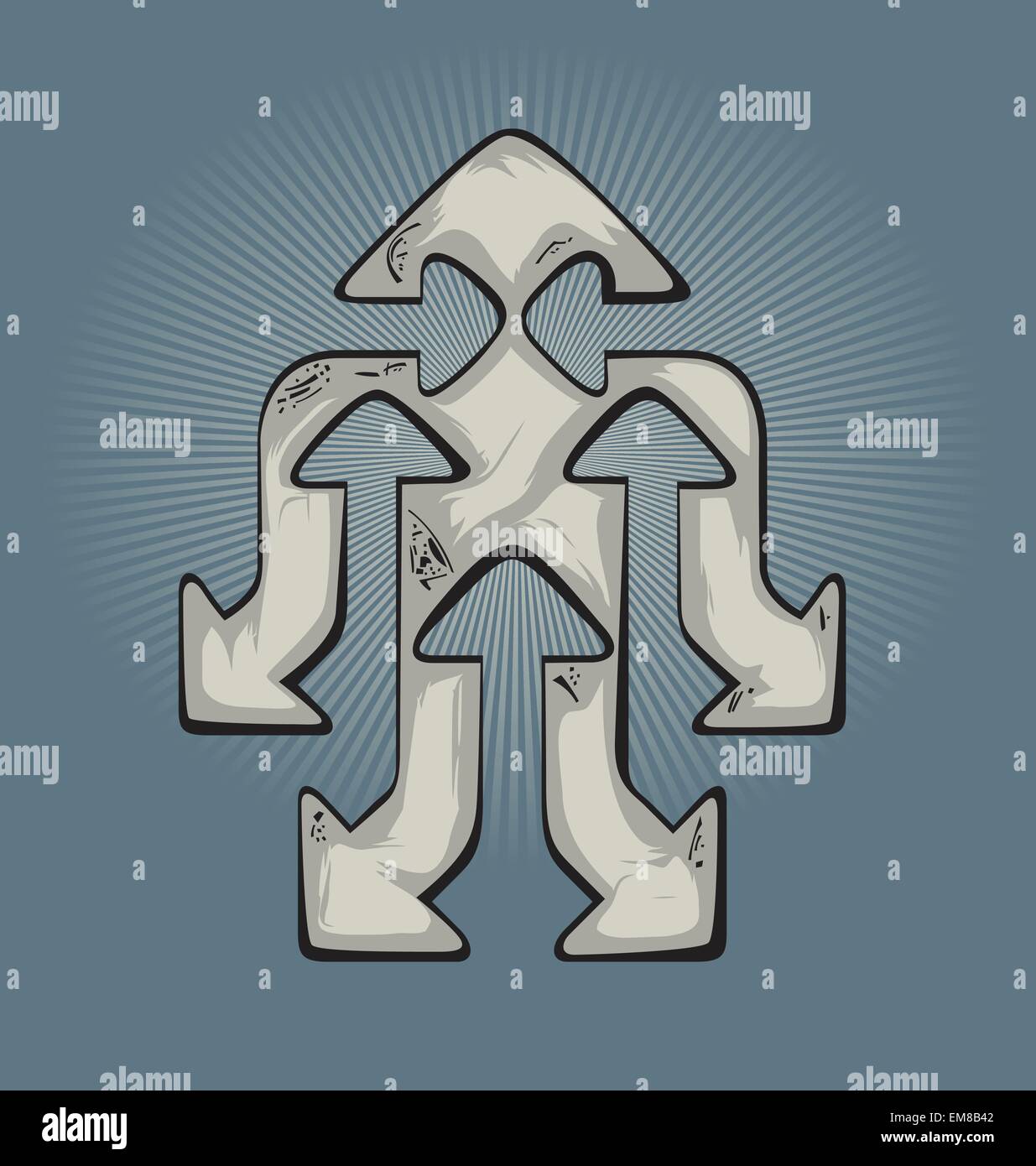 Bunch of arrows Stock Vector Images - Alamy