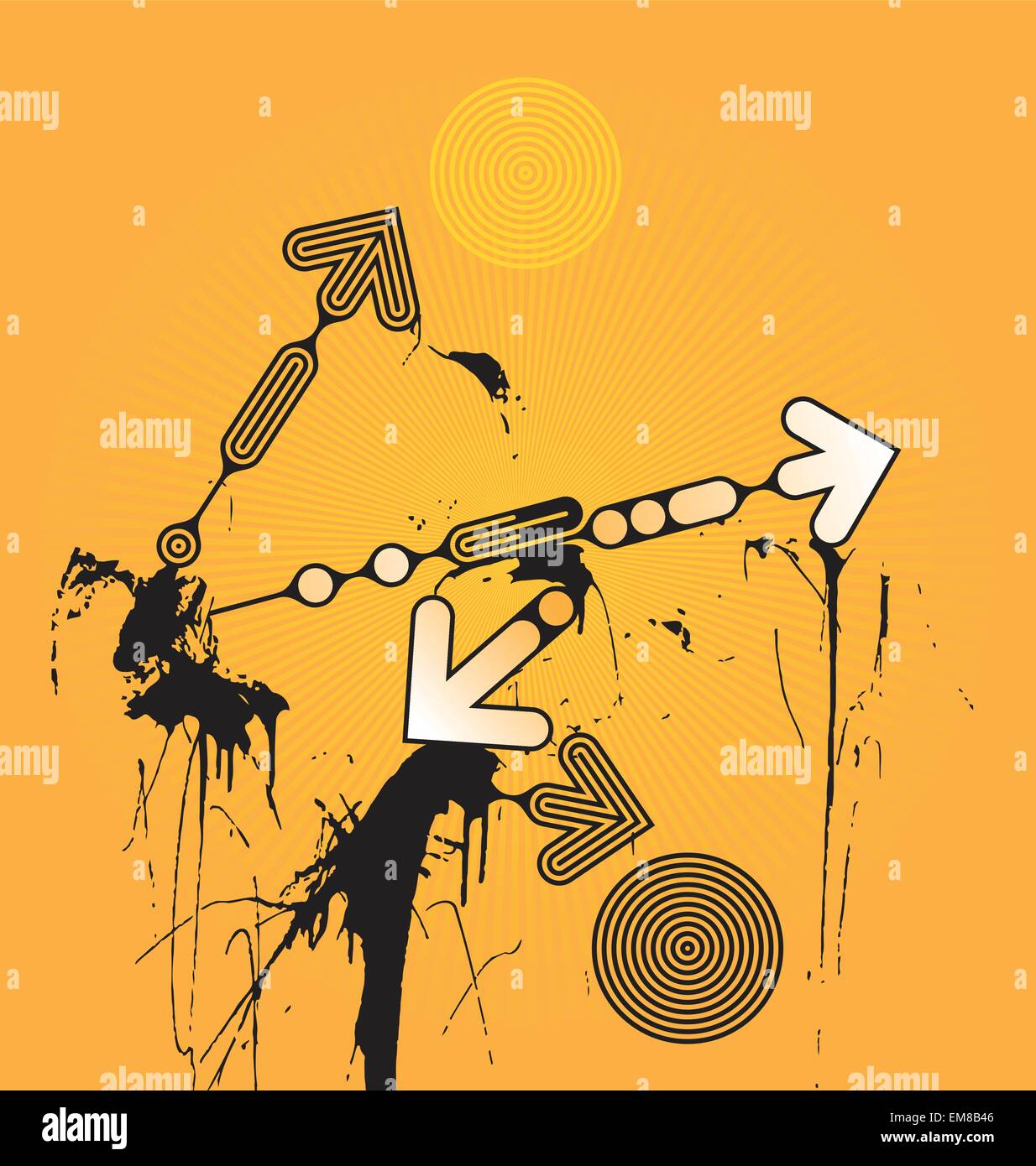 Arrows pointing opposite directions Stock Vector Images - Alamy