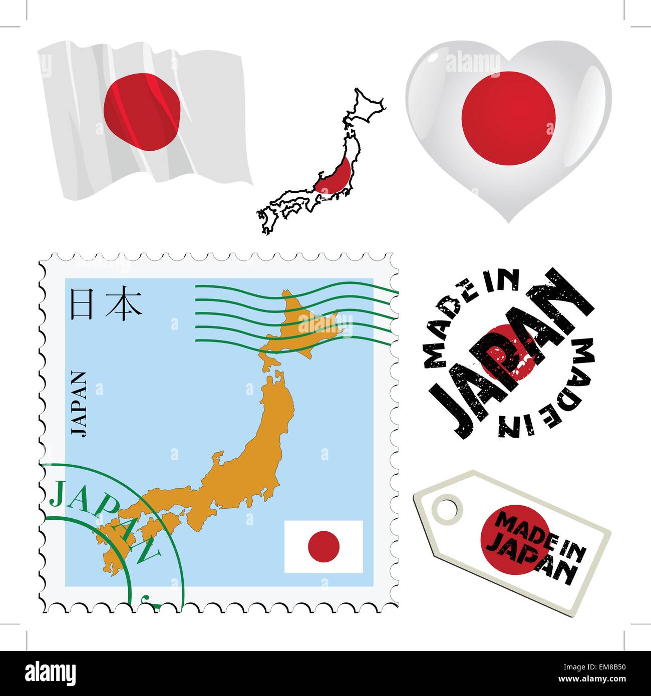 national colours of Japan Stock Vector Image & Art - Alamy