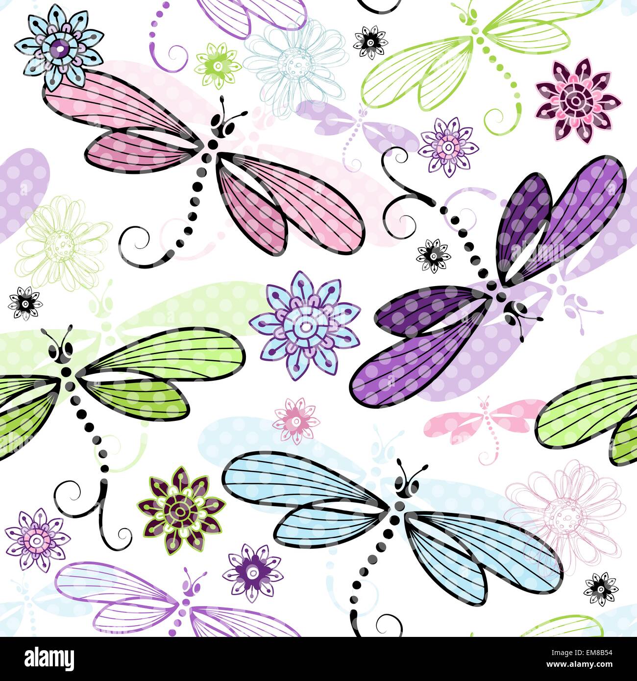 Vintage dragonflies hi-res stock photography and images - Alamy