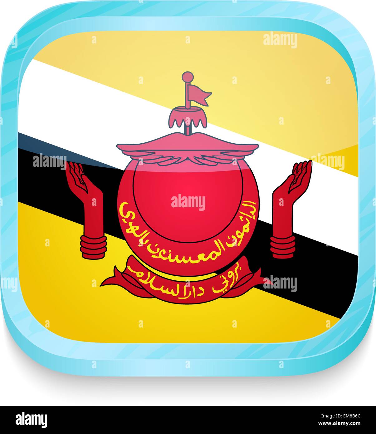 Brunei flag art Stock Vector Images - Alamy