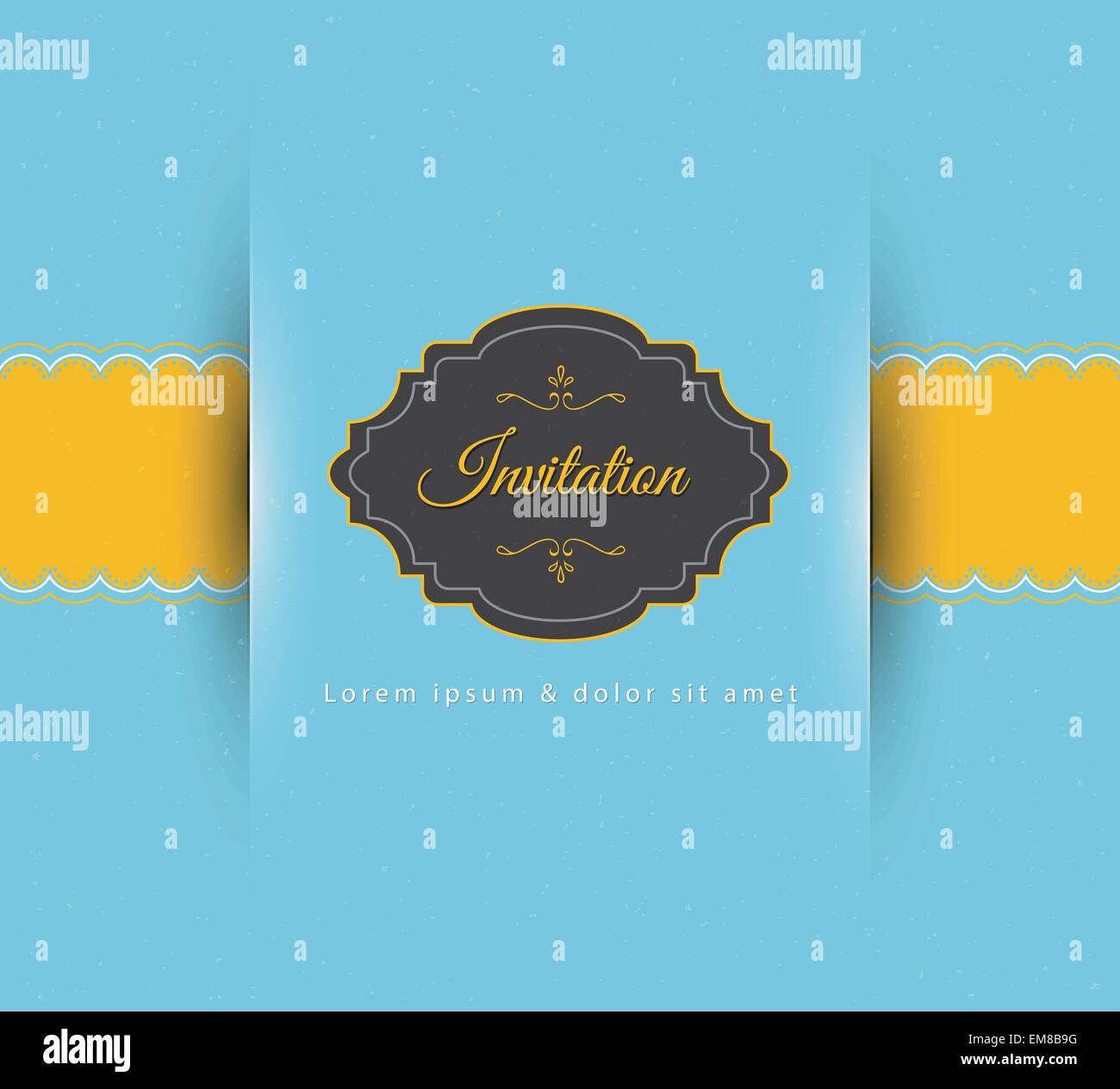 Illustration invitation hi-res stock photography and images - Alamy