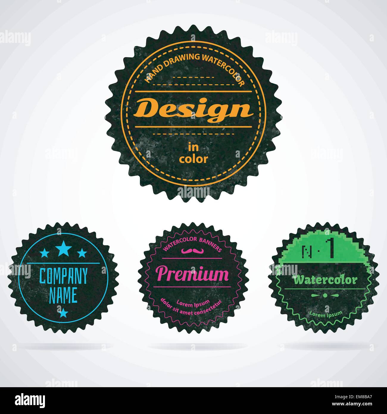 Decorative badges hi-res stock photography and images - Alamy