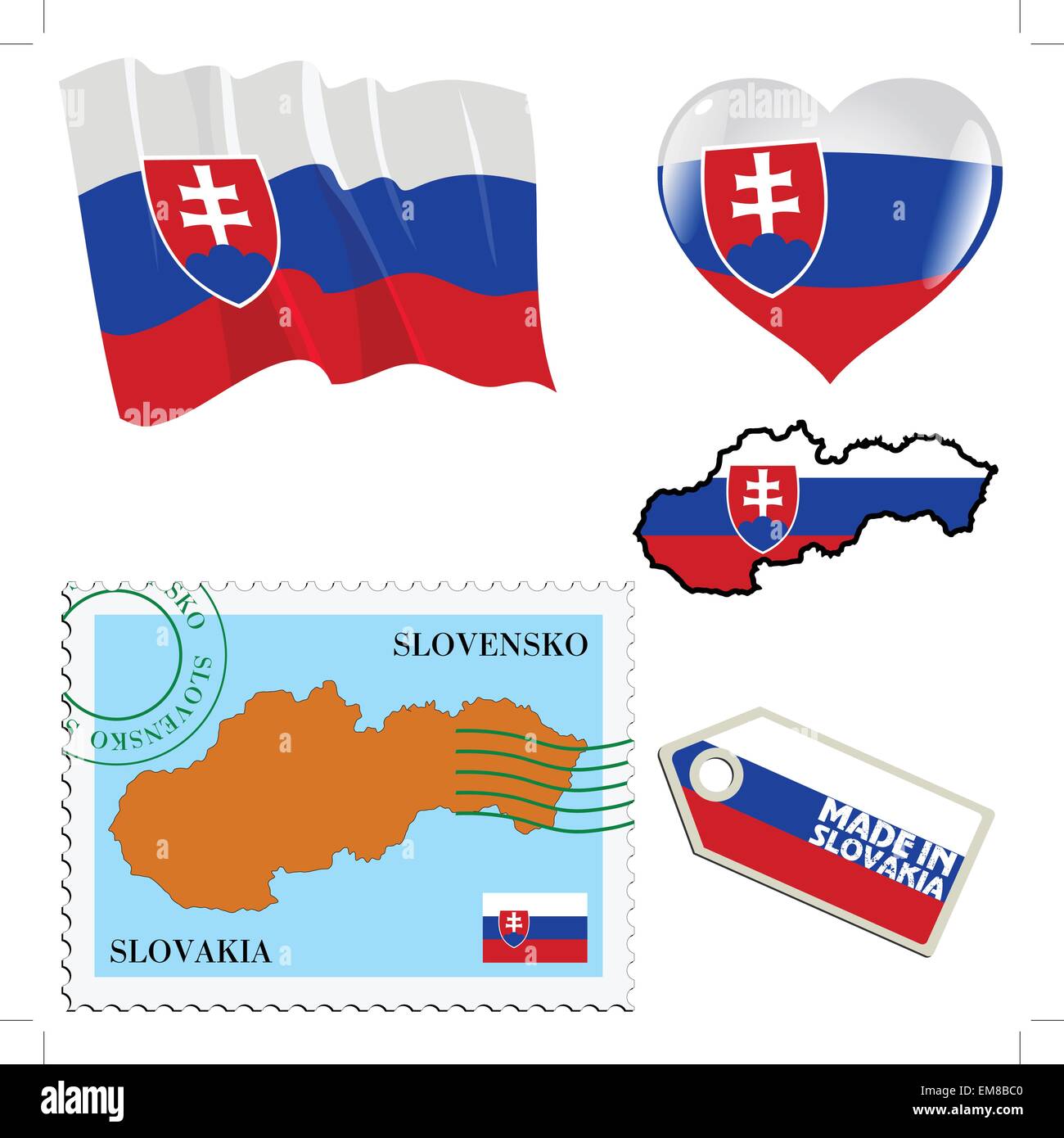 national colours of Slovakia Stock Vector Image & Art - Alamy