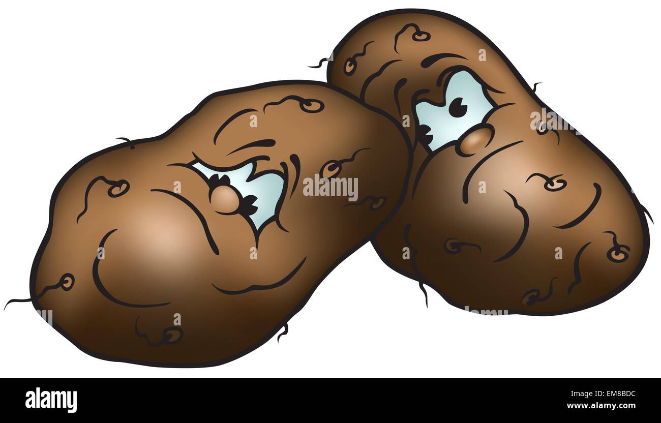 Potatoes cut out Stock Vector Images - Alamy