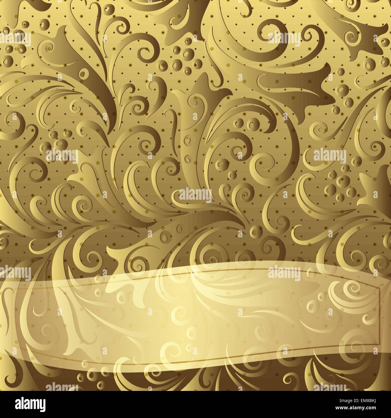 Gold vintage floral frame Stock Vector Image & Art - Alamy
