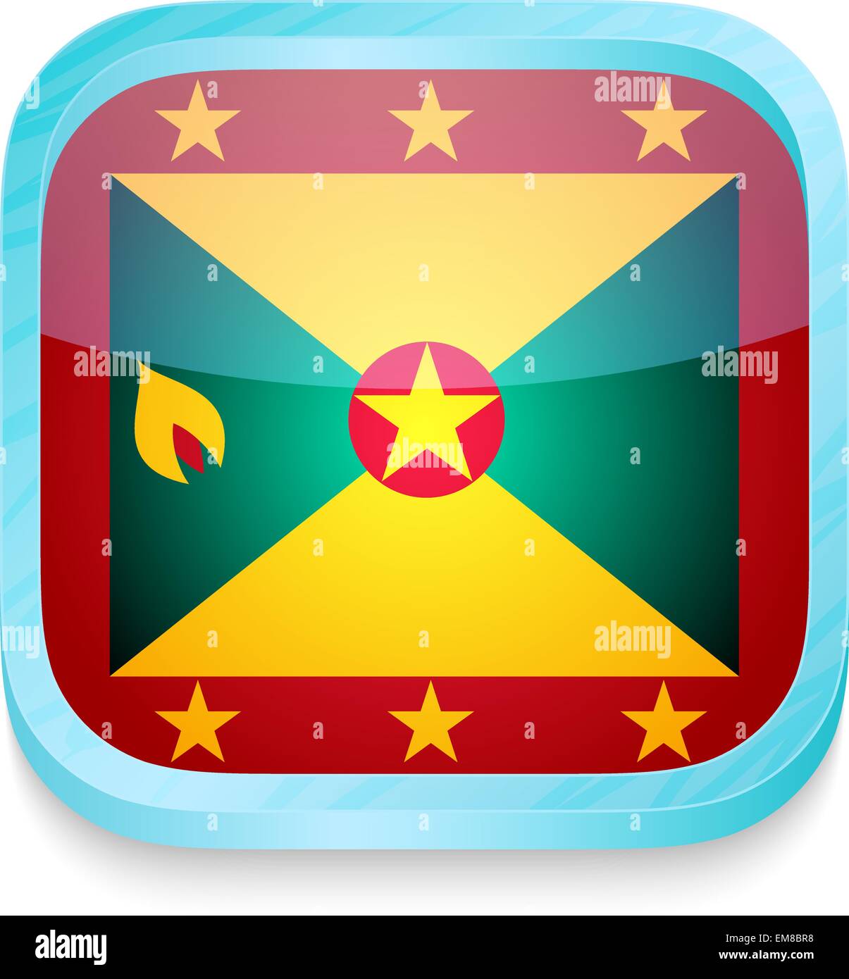 Grenada flag art Stock Vector Images - Alamy