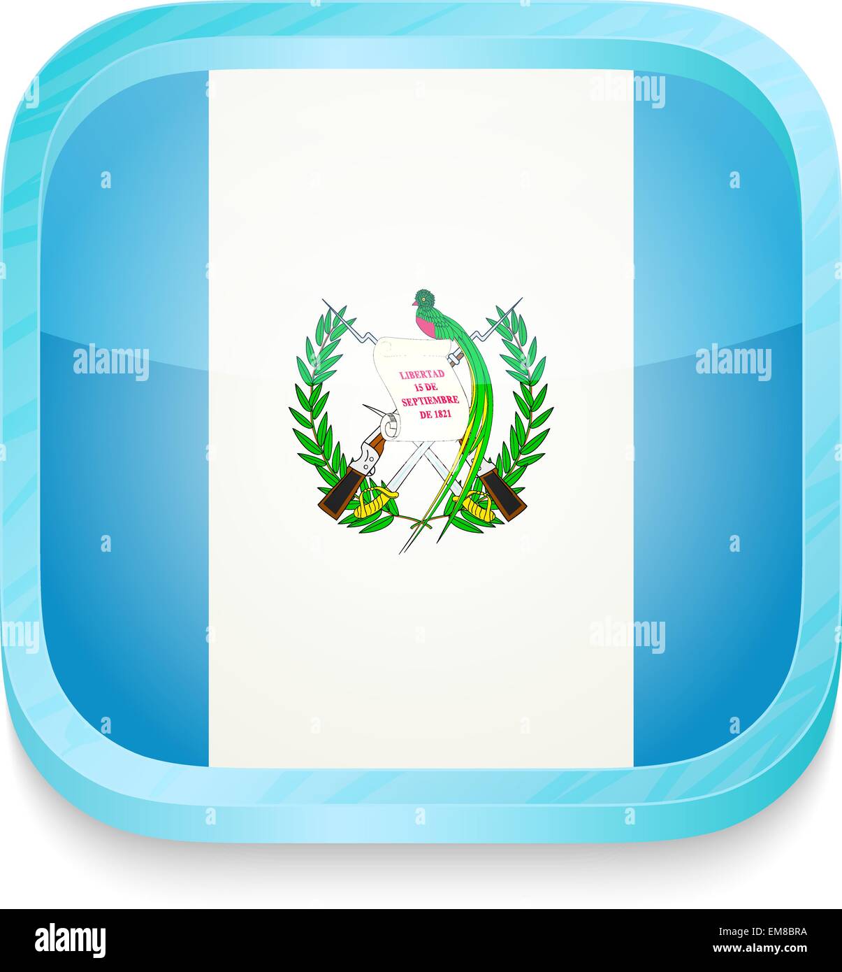 Guatemala flag icon set Stock Vector Images - Alamy