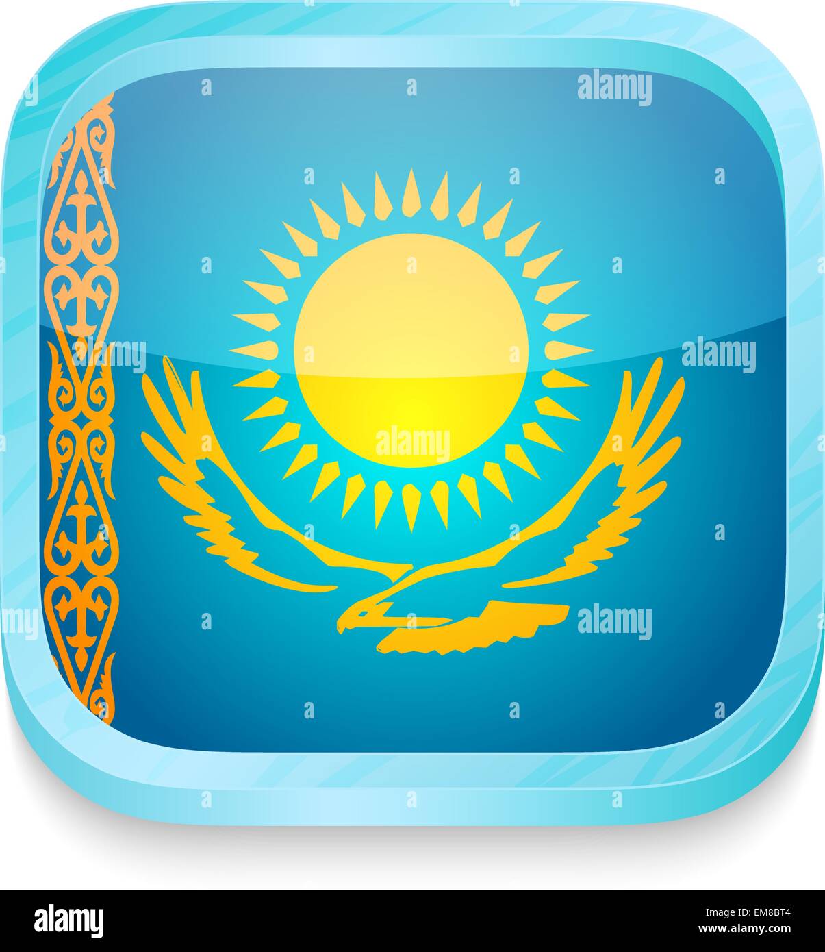 Kazakhstan badge Stock Vector Images - Alamy