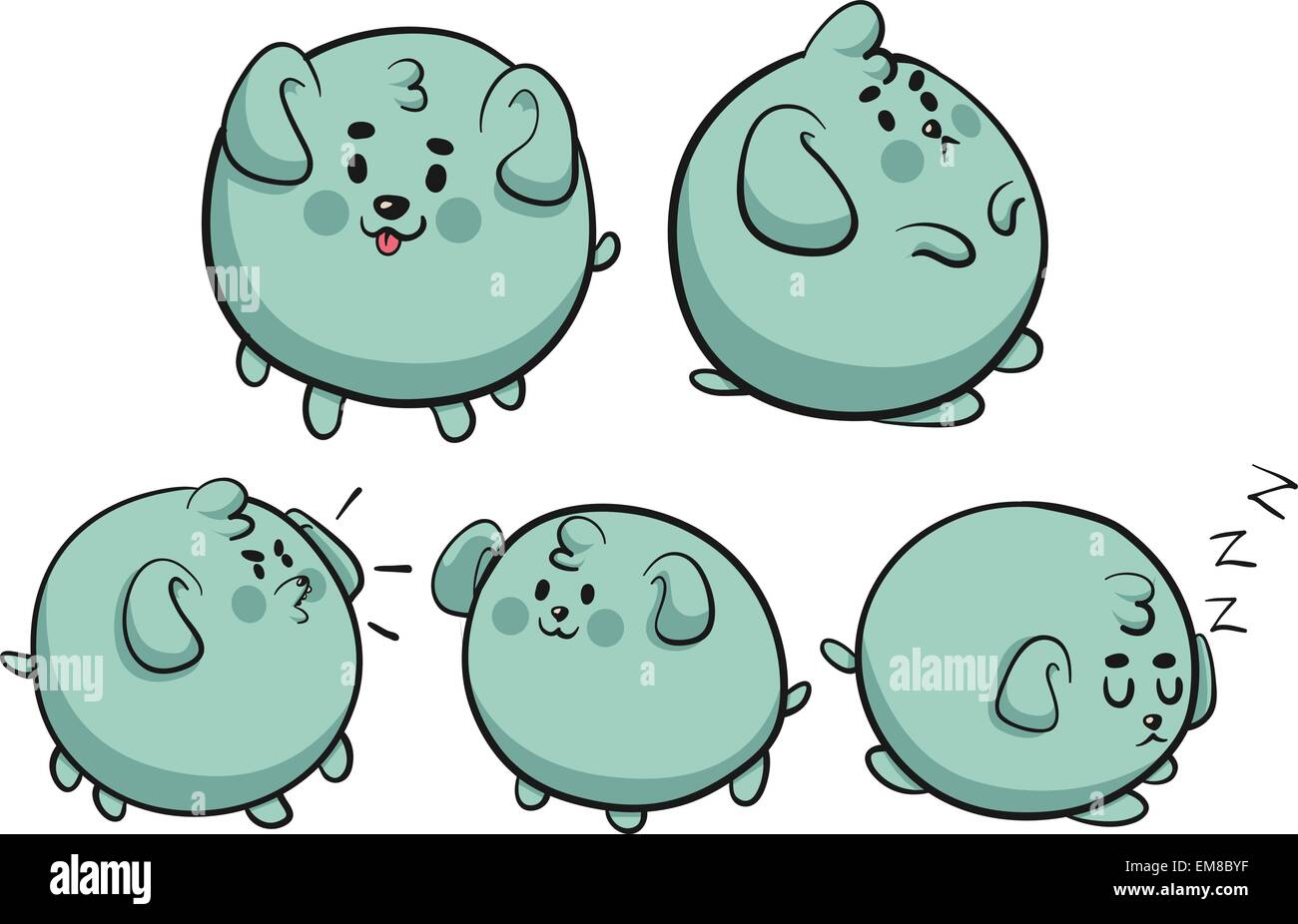 The dog poses Stock Vector Images - Alamy