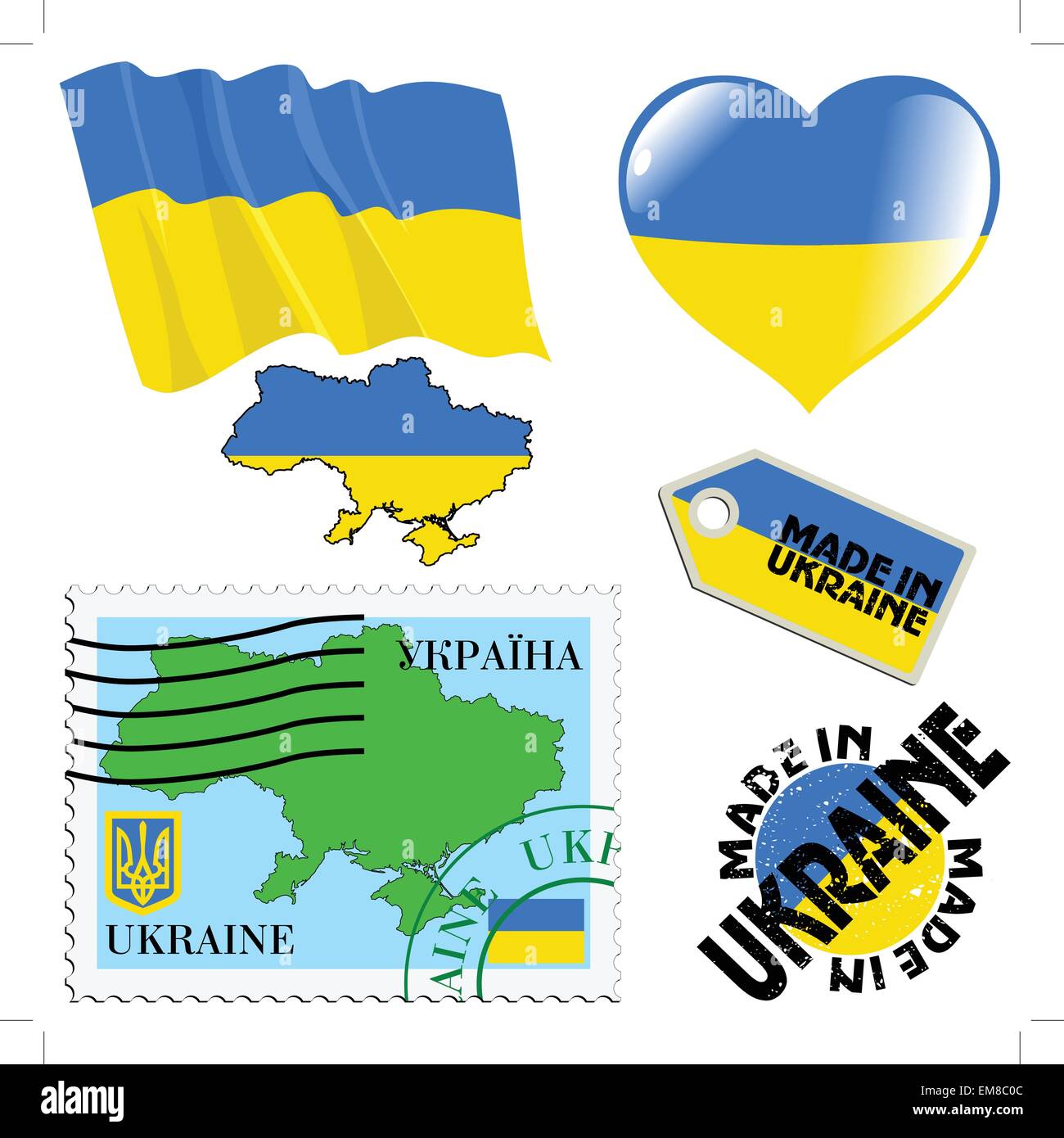 national colours of Ukraine Stock Vector Image & Art - Alamy