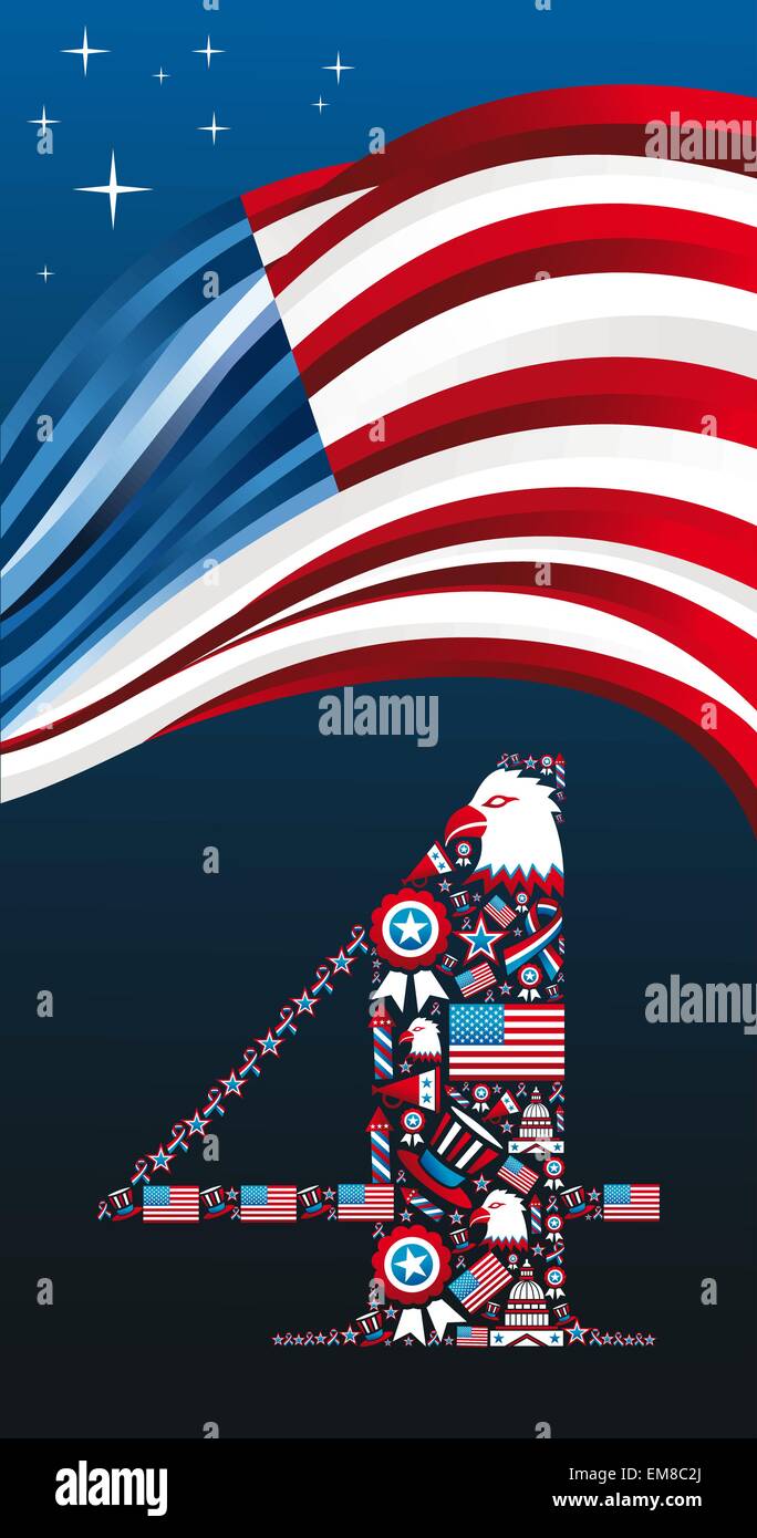 Independence day icons shape Stock Vector Image & Art - Alamy