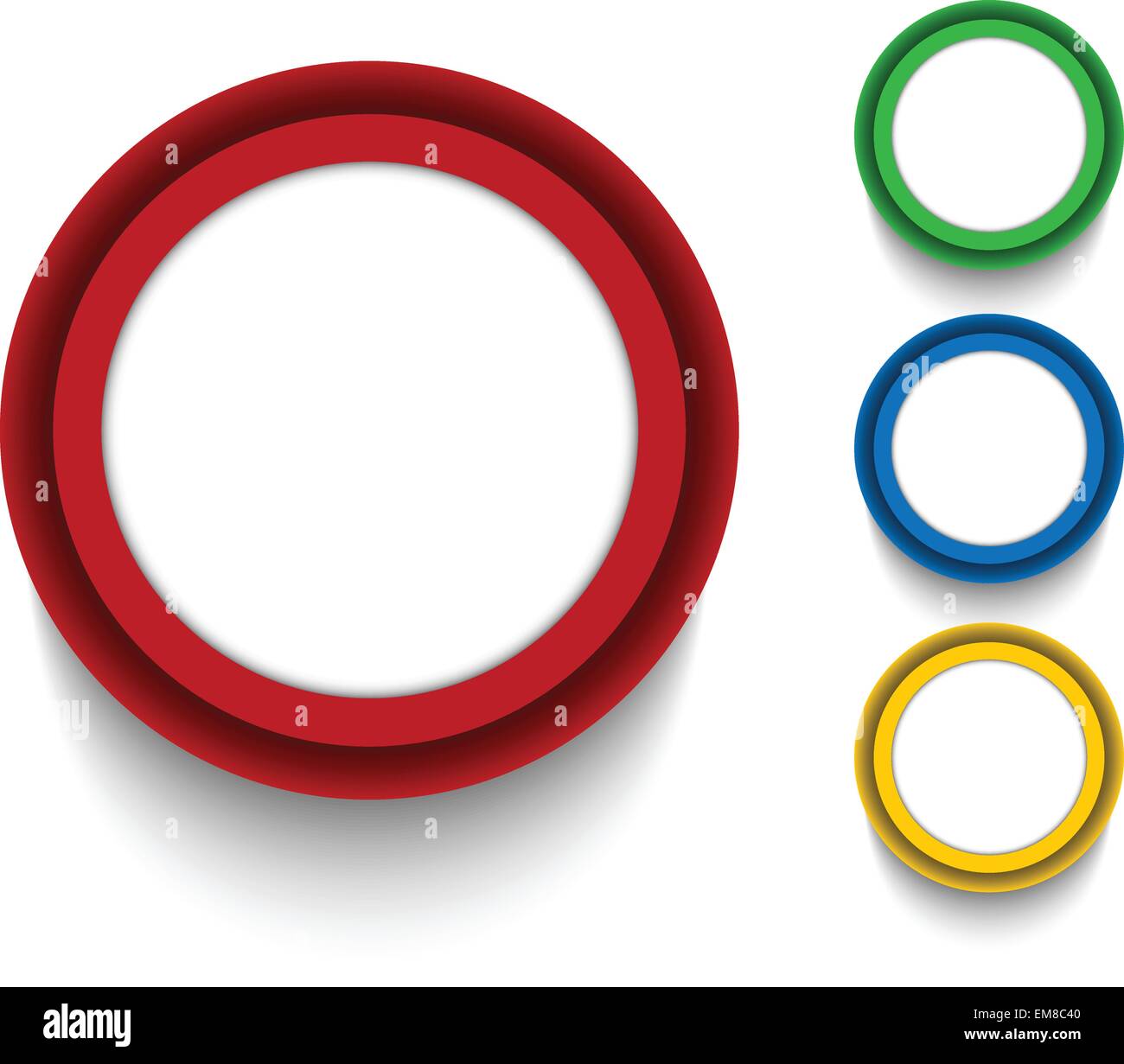 Colorful vector icons hi-res stock photography and images - Alamy