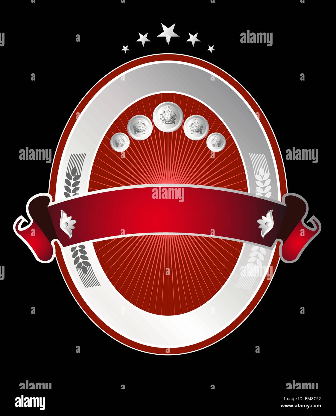 Silver label Stock Vector Images - Alamy